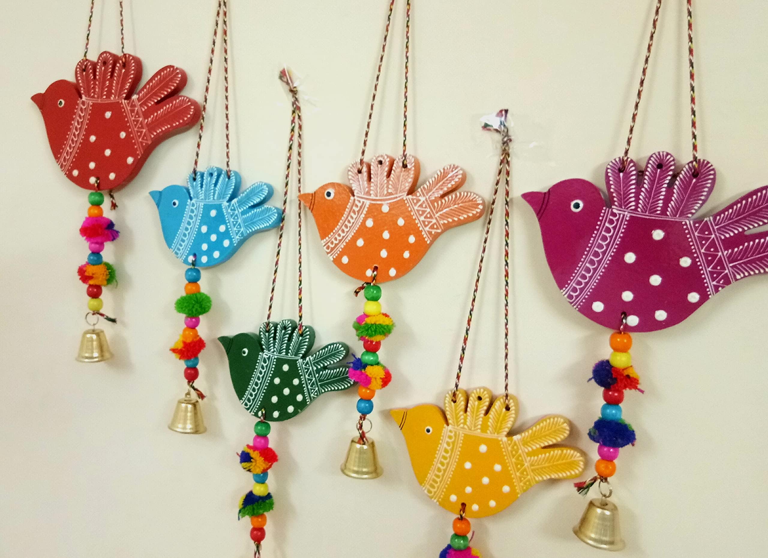 ExclusiveLane Birds 'Flapping Birdies' Handmade & Hand-Painted Garden ...