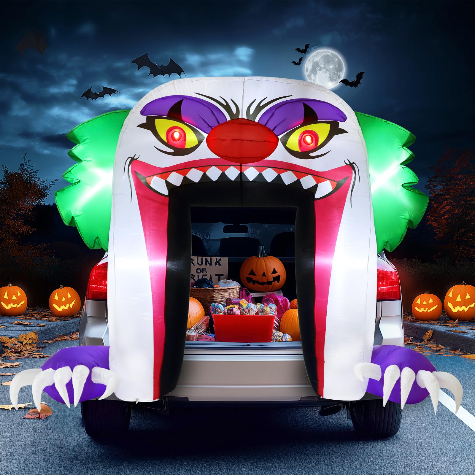 Amazon.com: ZPISF 6 FT Halloween Inflatable Clown Archway Outdoor ...