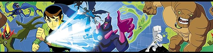 RoomMates RMK1414BCS Ben 10 Peel & Stick Wall Border - Wallpaper ...