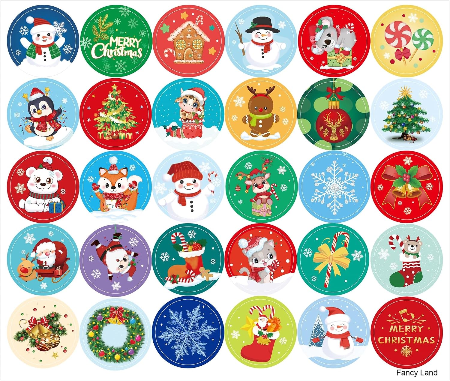 Amazon.com: Christmas Stickers for Kids 600 Holiday Stickers for Party ...