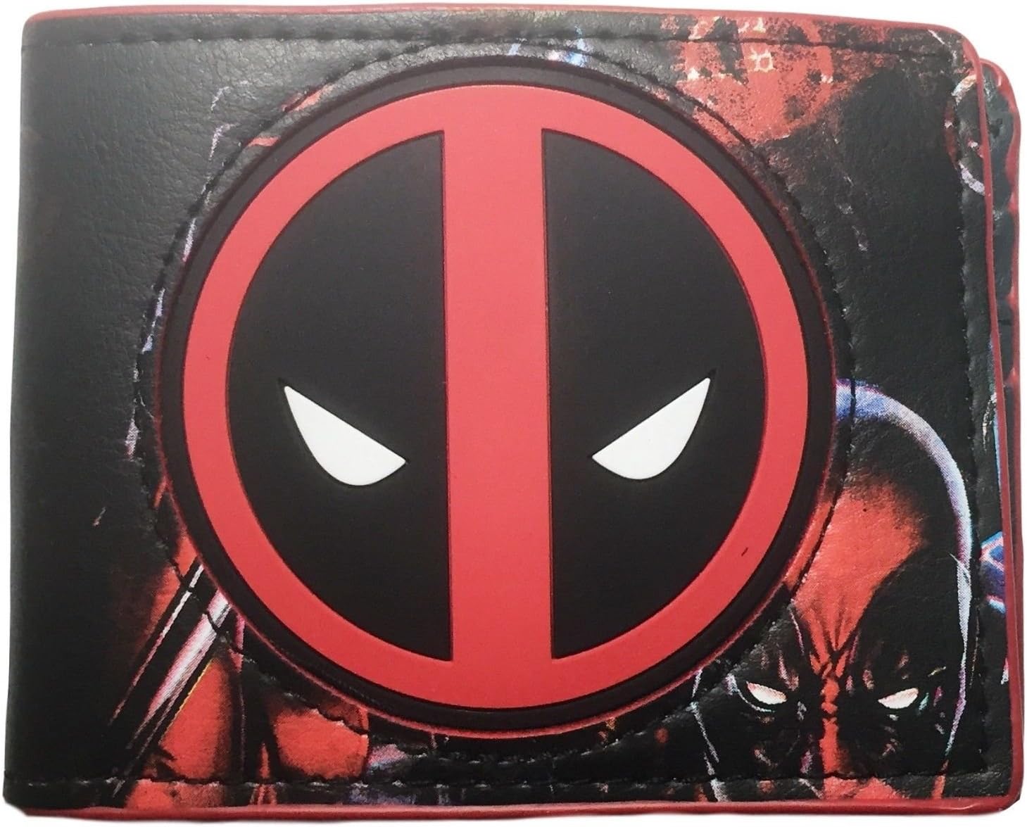 Amazon.com: Marvel Comics DEADPOOL Logo Black Bi Fold WALLET : Clothing ...