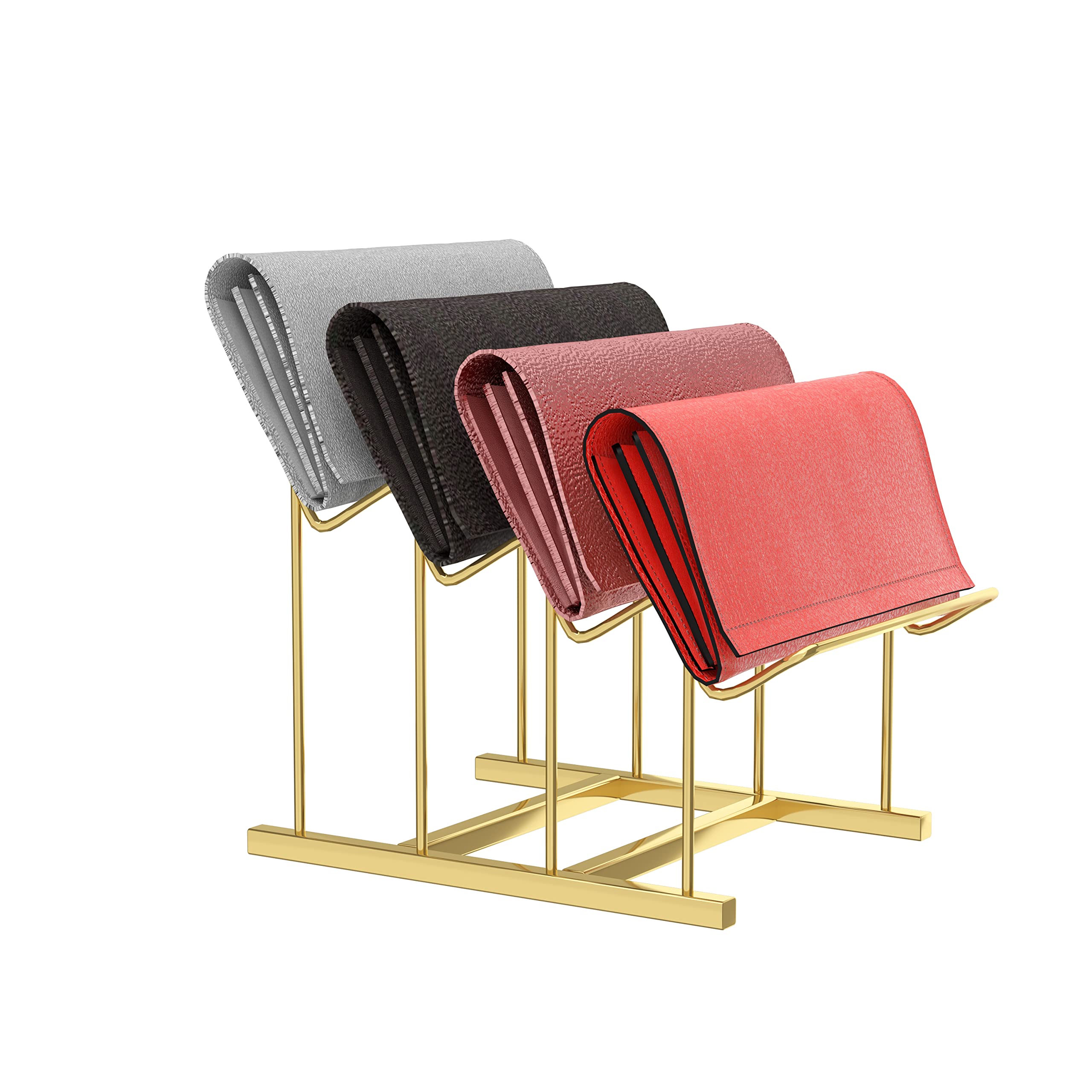Snapklik.com : MYOYAY 4 Steps Clutch Purse Display Rack Metal Wallet ...