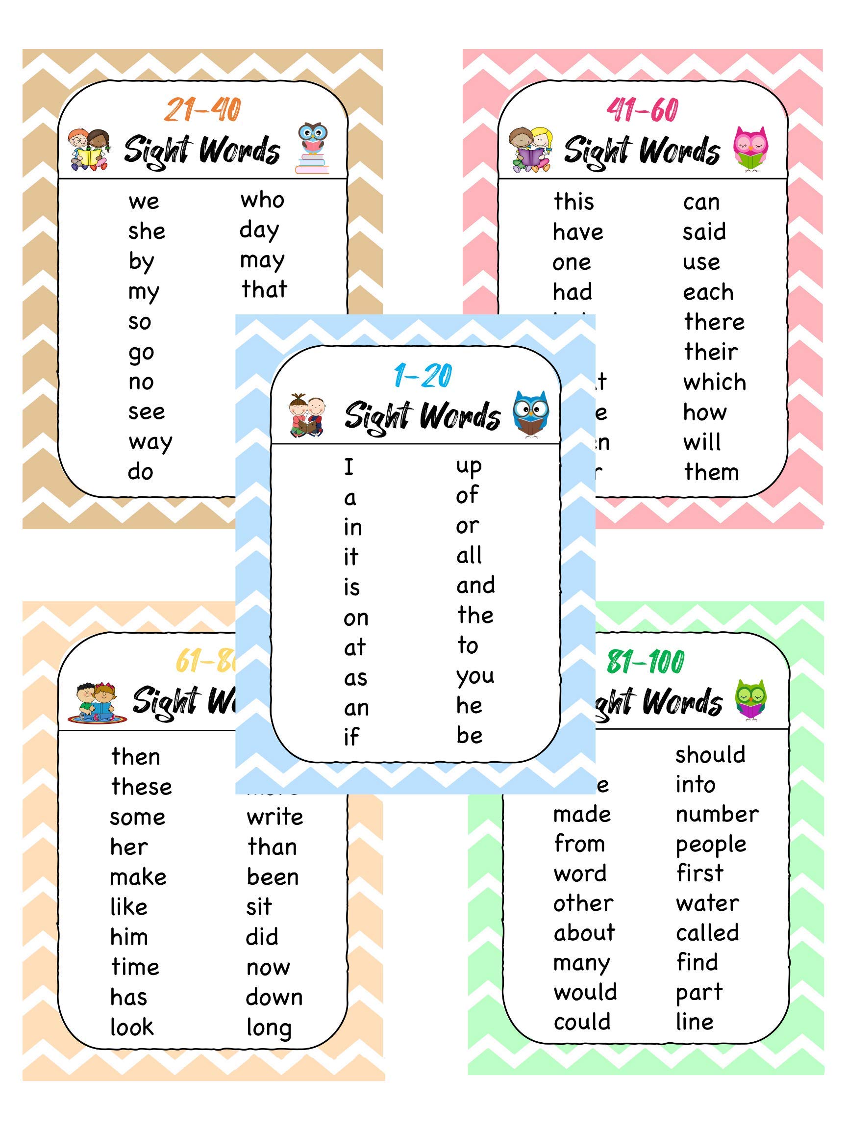 Buy 1 100 Sight Words Posters Set My First 100 Words Educational buy-1-100-sight-words-posters-set-my-first-100-words-educational