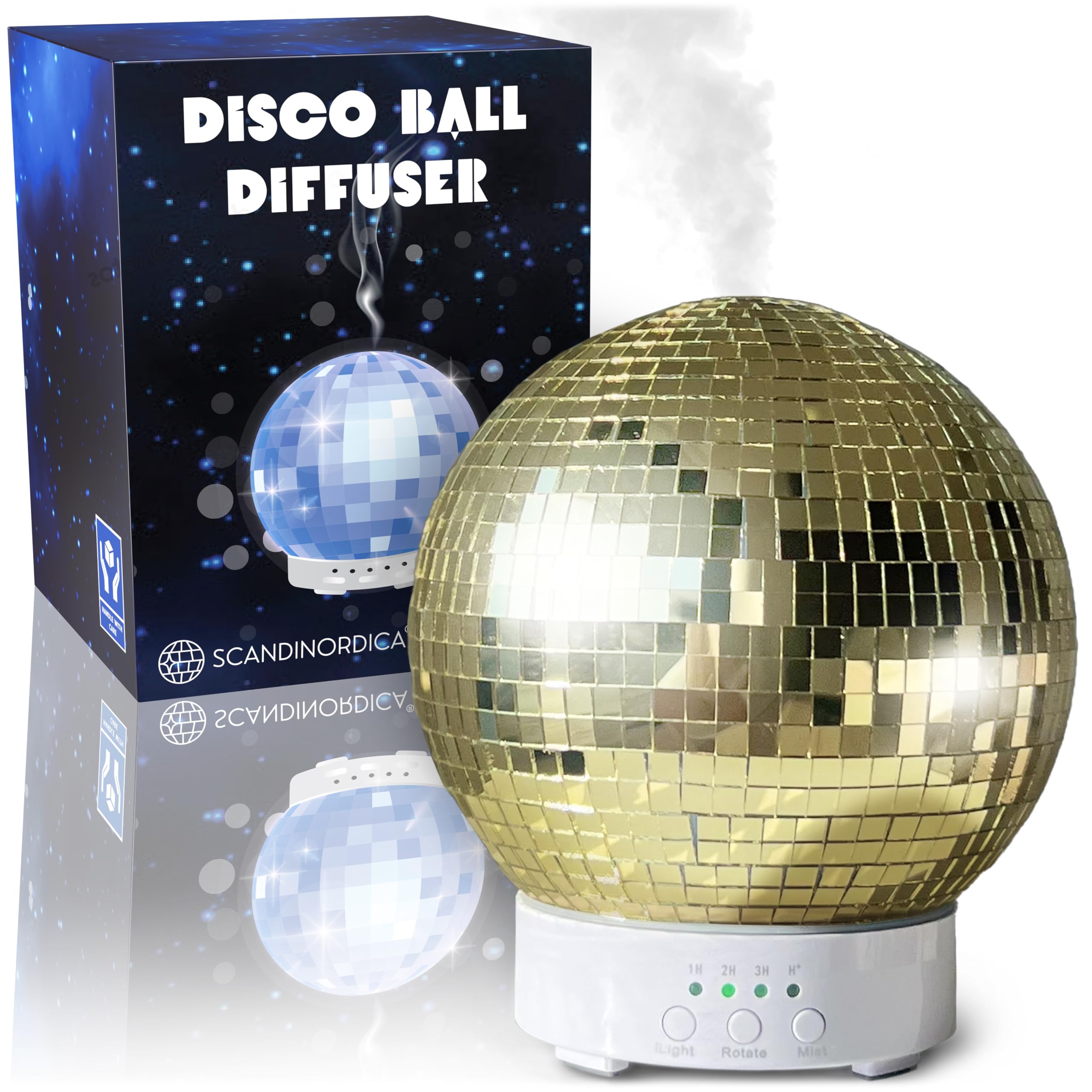 Amazon.com: Disco Ball Diffuser Rotating - 300 ML Mirror Ball Oil ...