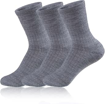 Amazon.com: Pochita Global Merino Wool Socks - 3 Pairs, Hiking Socks ...
