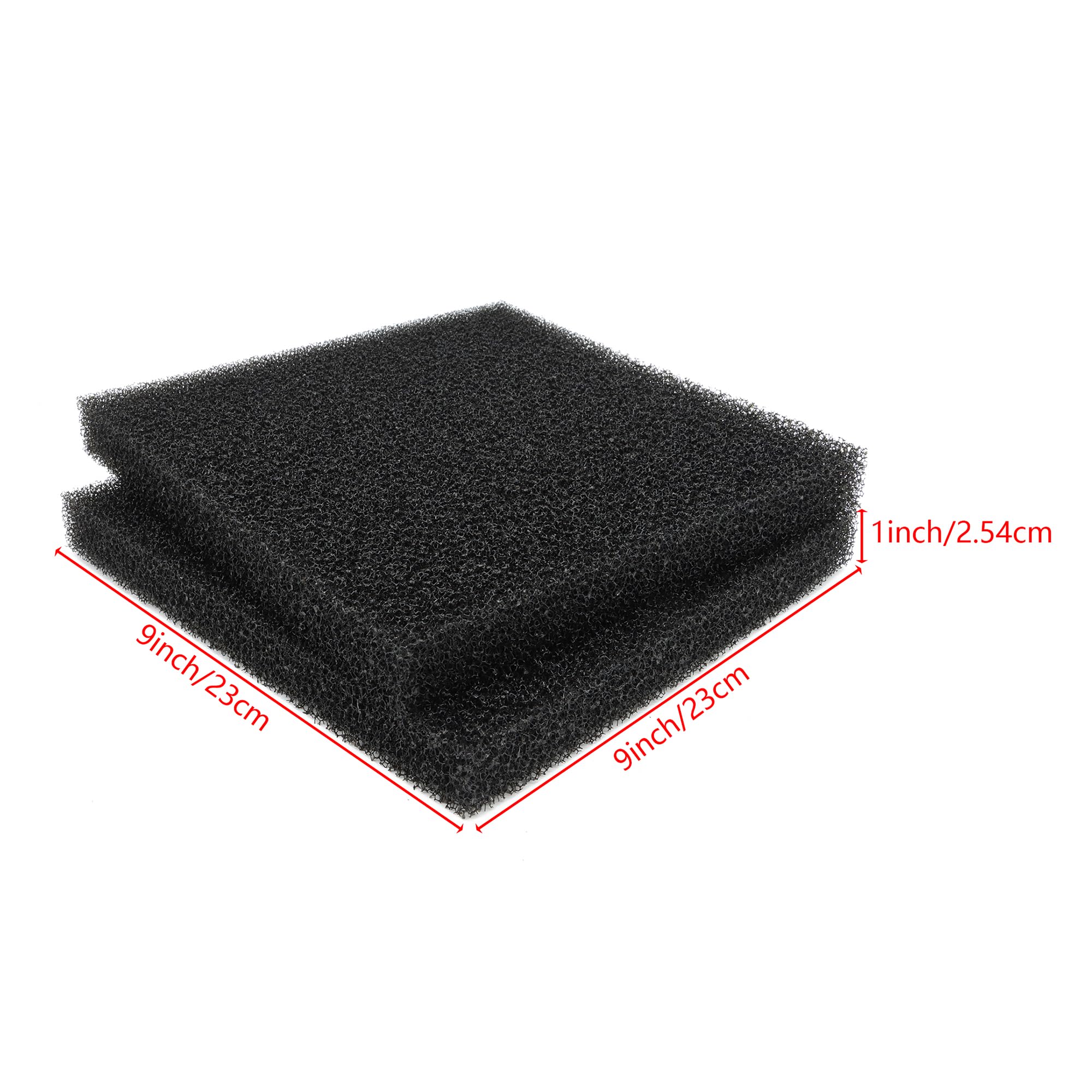 Snapklik.com : ALEGI 2 Pieces Aquarium Filter Foam Sponges Pad 20 PPI