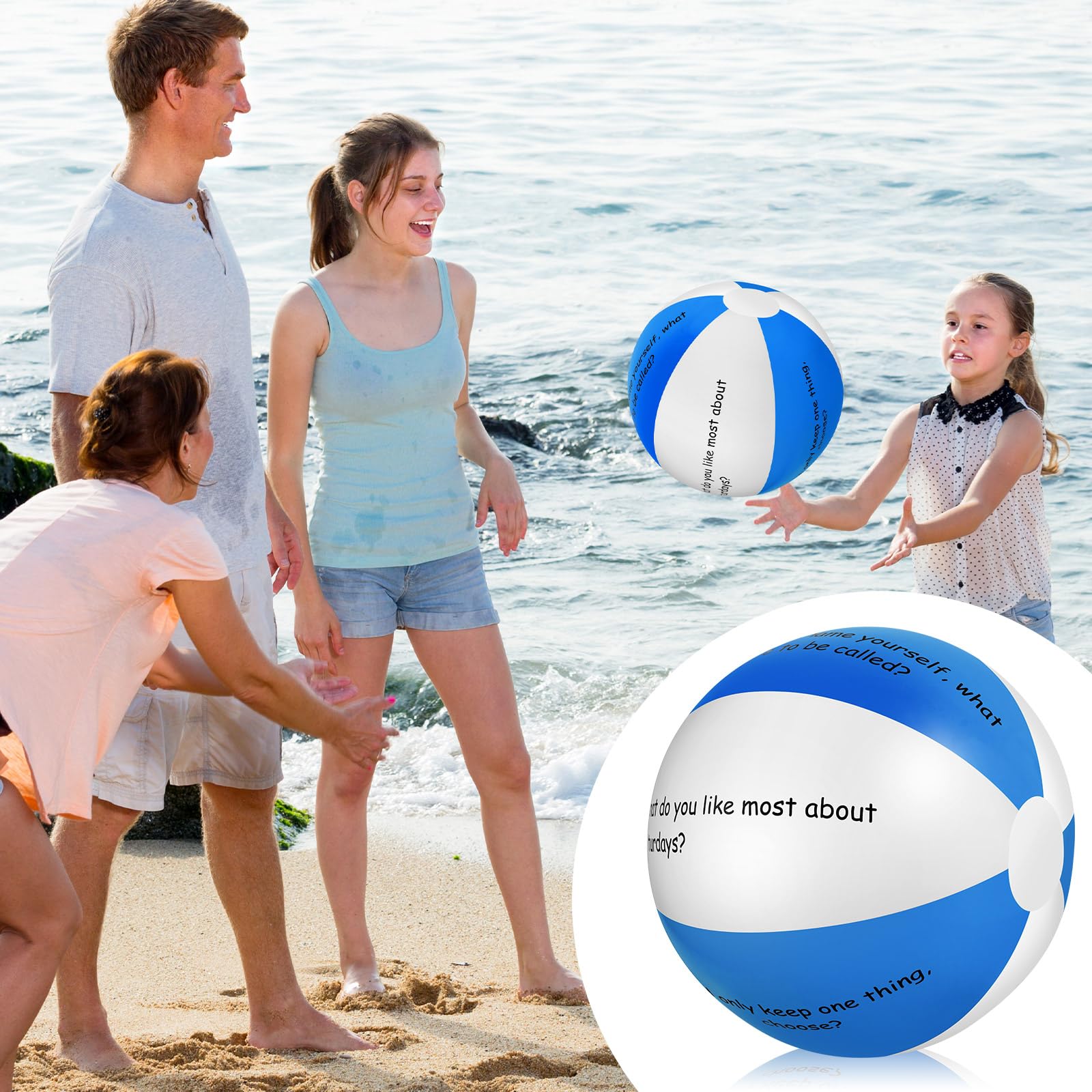 Snapklik.com : 4 Pcs 12 Inches Classroom Beach Ball Game Conversation ...