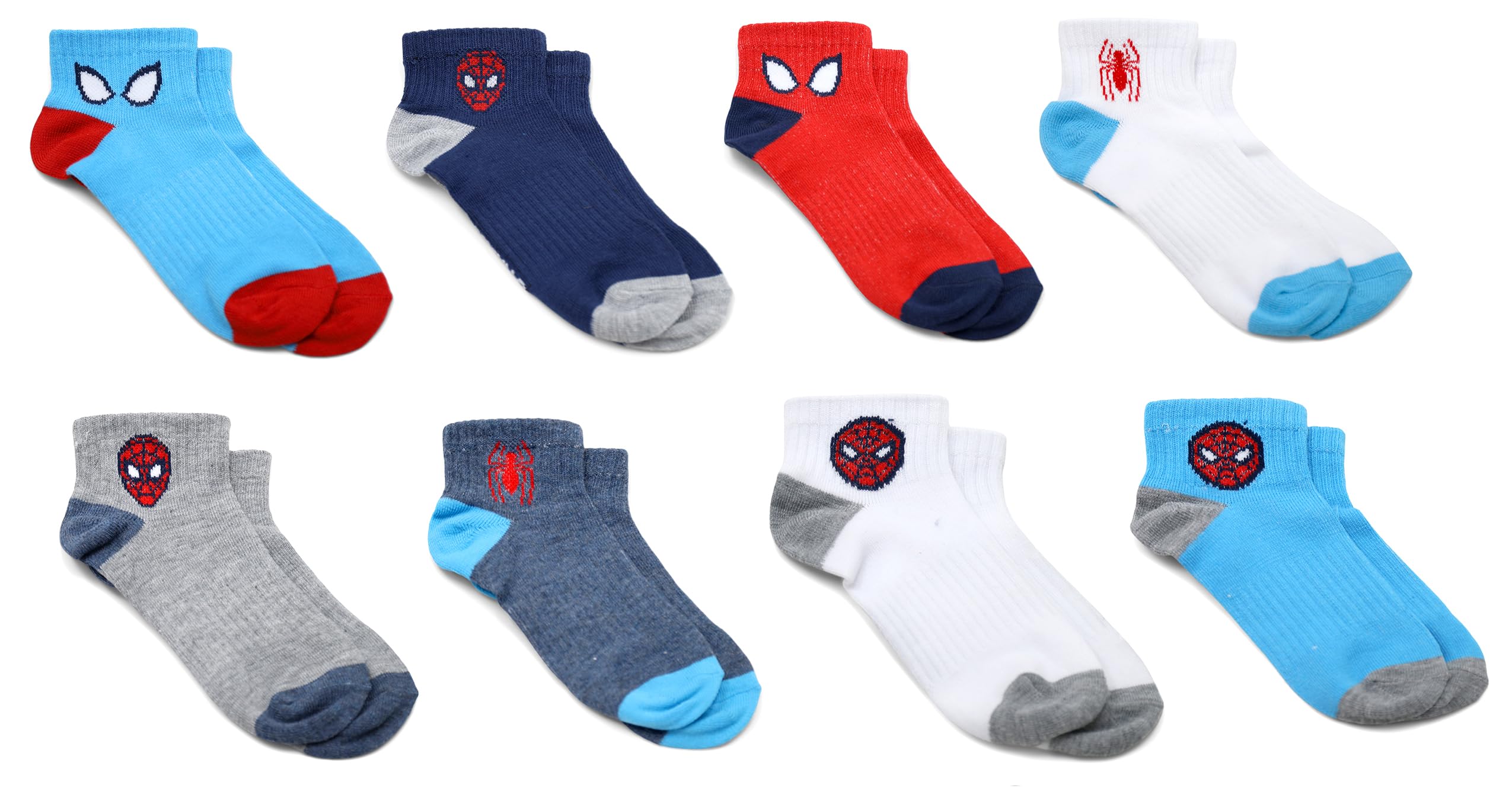 Amazon.com: Marvel Boys Spiderman Socks with Arch Support - 8 Pair ...