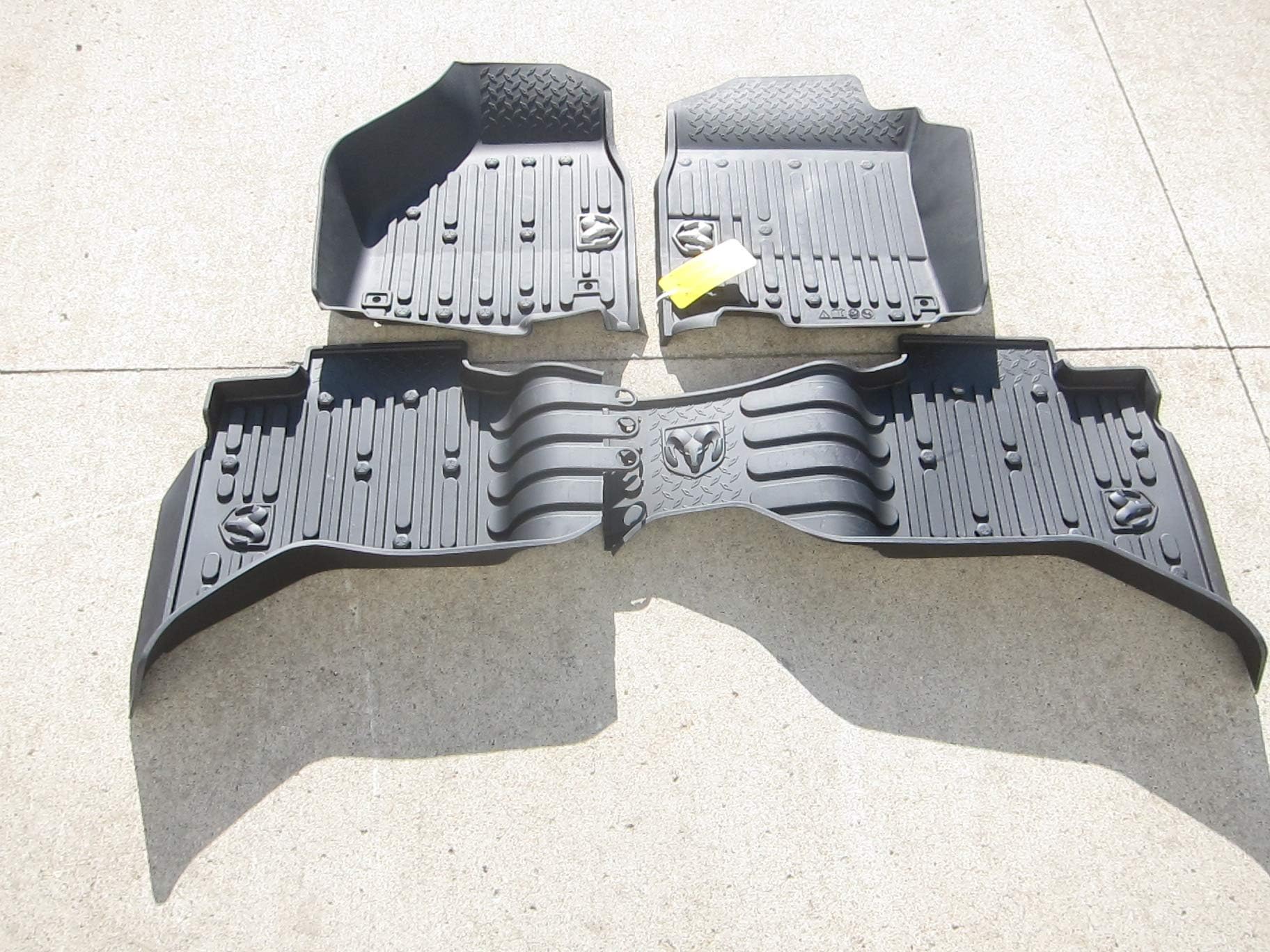 Amazon.com: Mopar 82215579AB High Wall All Weather Floor Mats Dodge Ram ...