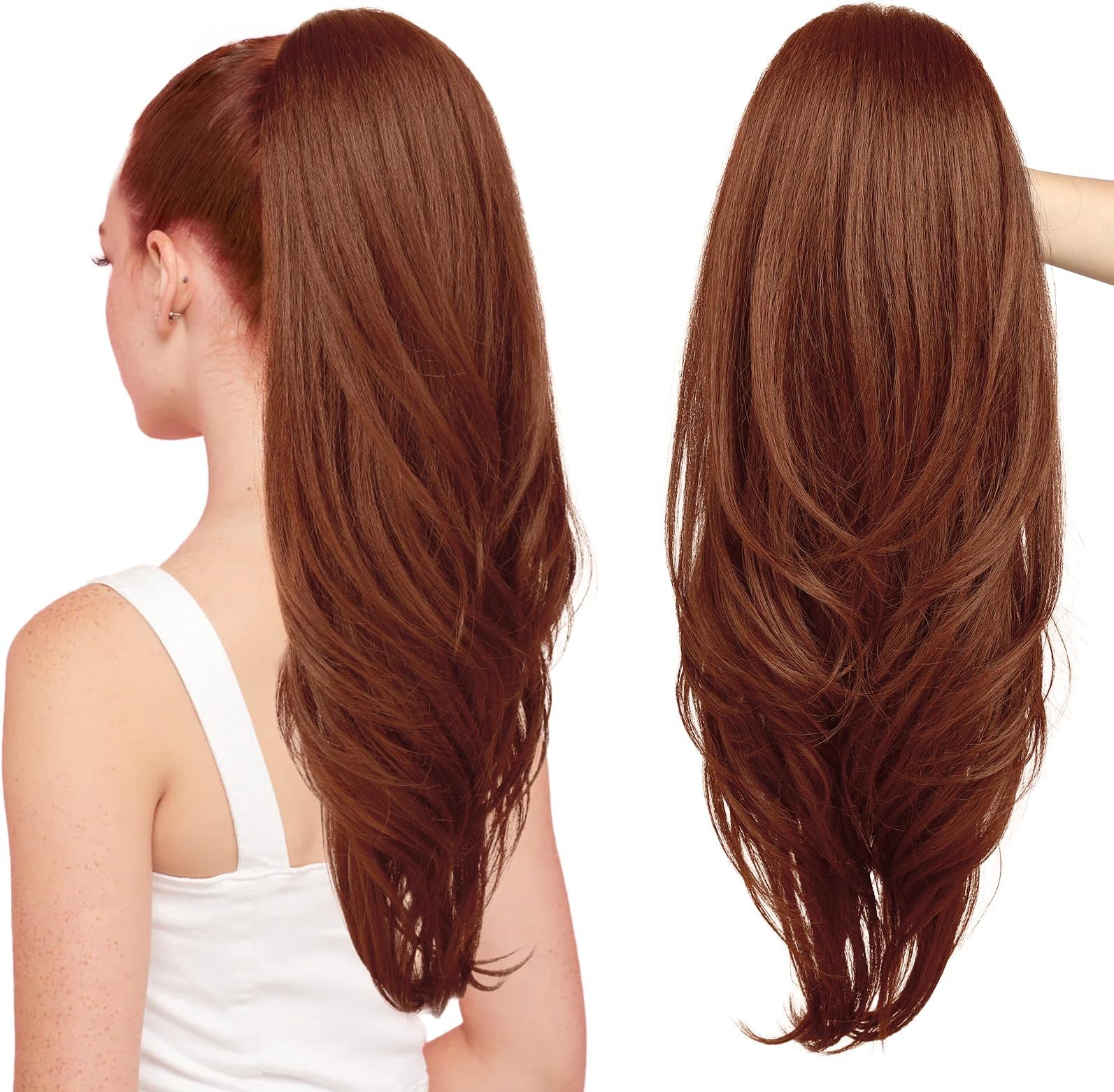 Amazon.com : SEIKEA Versatile Drawstring Ponytail Extension, 26" Long ...