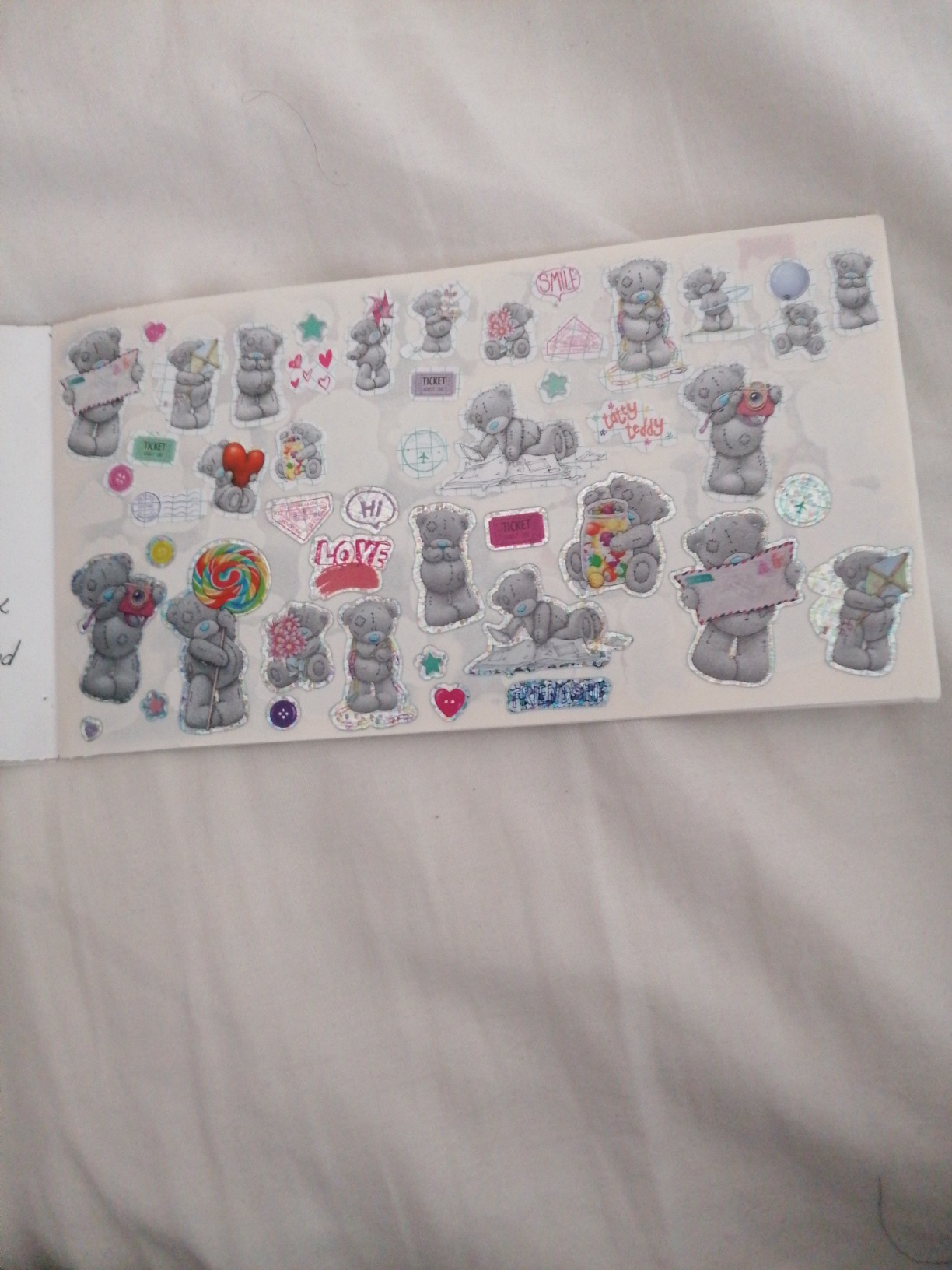 Me to You Tatty Teddy Stickers, 6 Sheets, Each sheet 14 x 7cm with ...