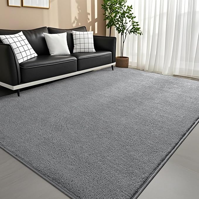 Amazon.com: DweIke Modern Area Rugs for Living Room Bedroom, 5x7 Grey ...