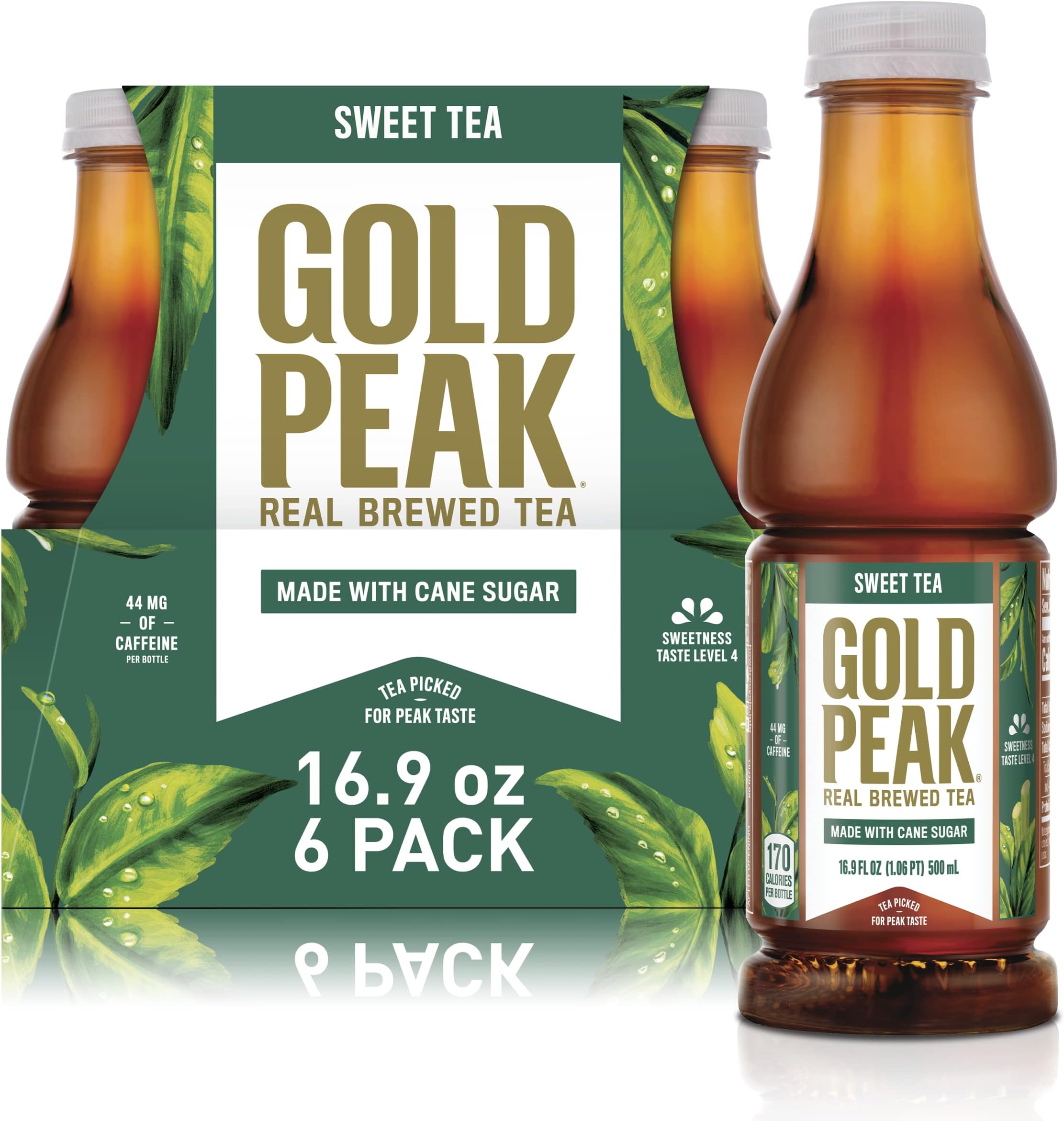 Amazon.com : Gold Peak Zero Sugar SweetTea, Real Brewed Tea, 59 oz ...