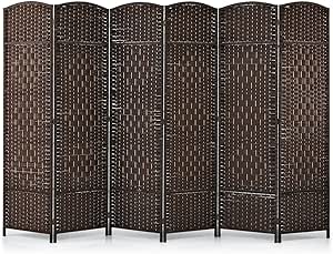 Folding Paravent 6 Panel Divider Screen, Freestanding Partition Wall ...