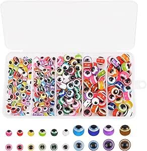 Amazon.com: Fishing Beads Fish Eye Beads Kit Assorted Mixed Colors ...