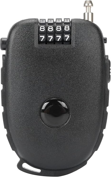 TOKCKYBL 4-Digit Combination Lock with 27.5 Inch Quickly Retractable ...