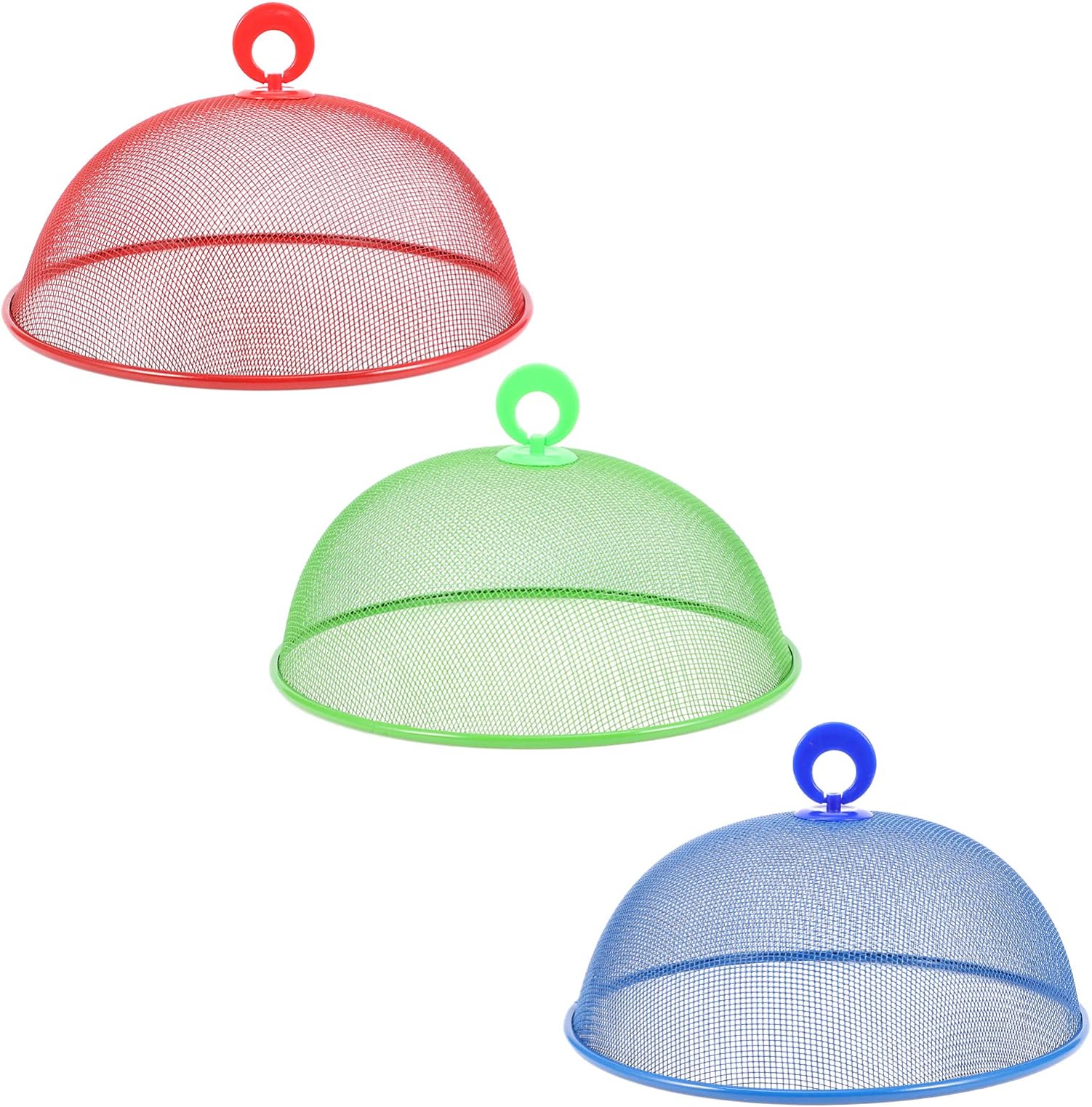 Amazon.com: 3Pcs Metal Mesh Screen Food Cover Tent Umbrella 11 inch Outdoor Picnic Food Covers ...