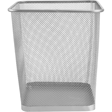 Amazon.com: Ybmhome Steel Mesh Rectangular Open Top Waste Basket Bin ...