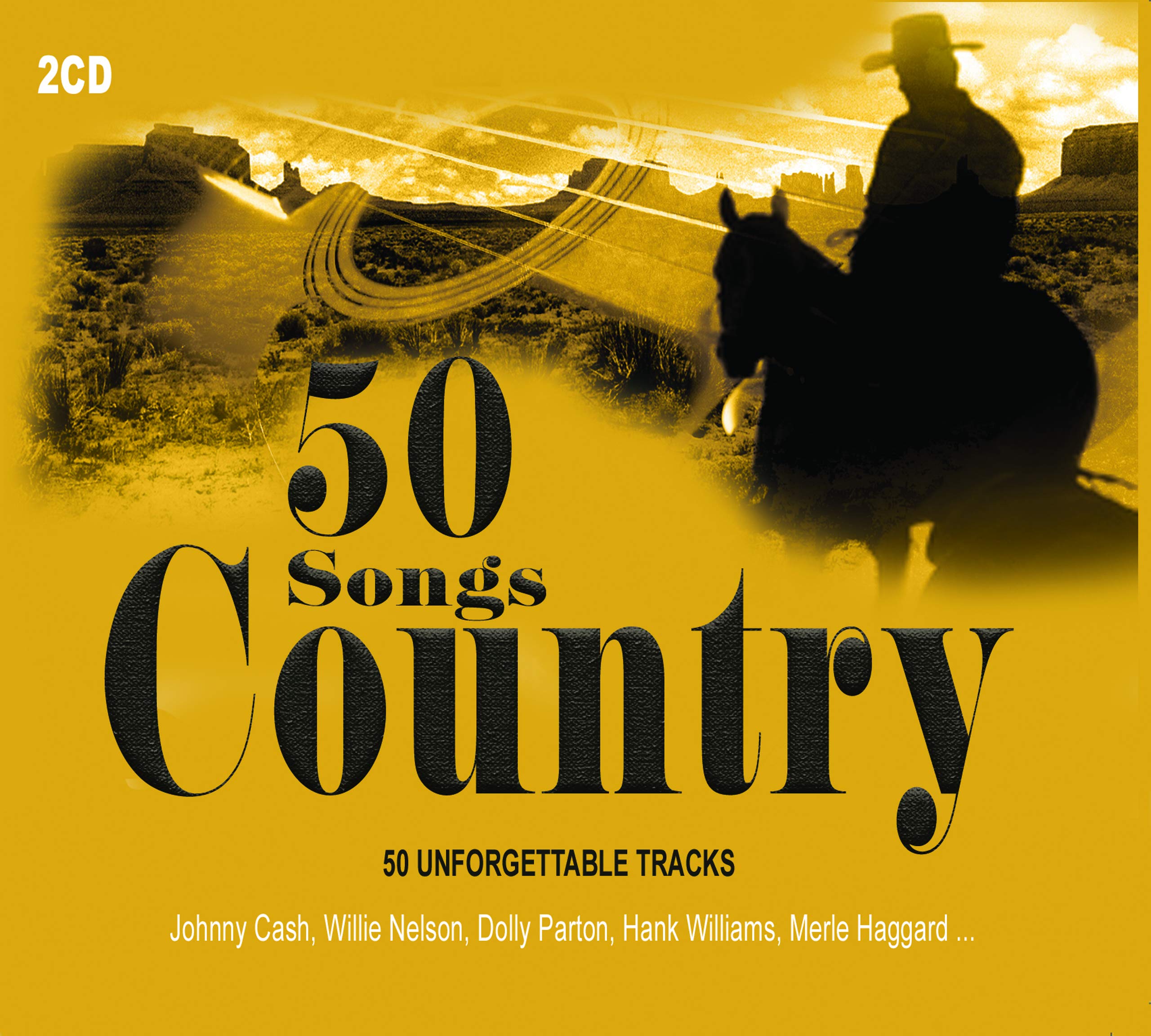 2CD 50 chansons Country, Johnny Cash, Tex Ritter, Dolly Parton, Country ...