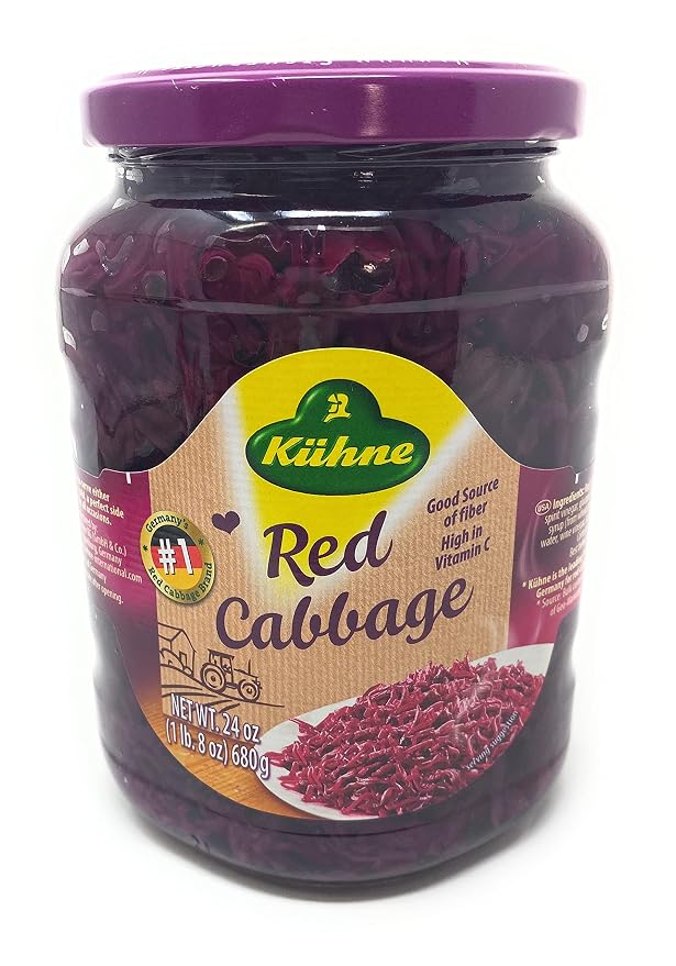 Amazon.com : Kuhne, Red Cabbage 24oz, Product of Germany : Grocery ...