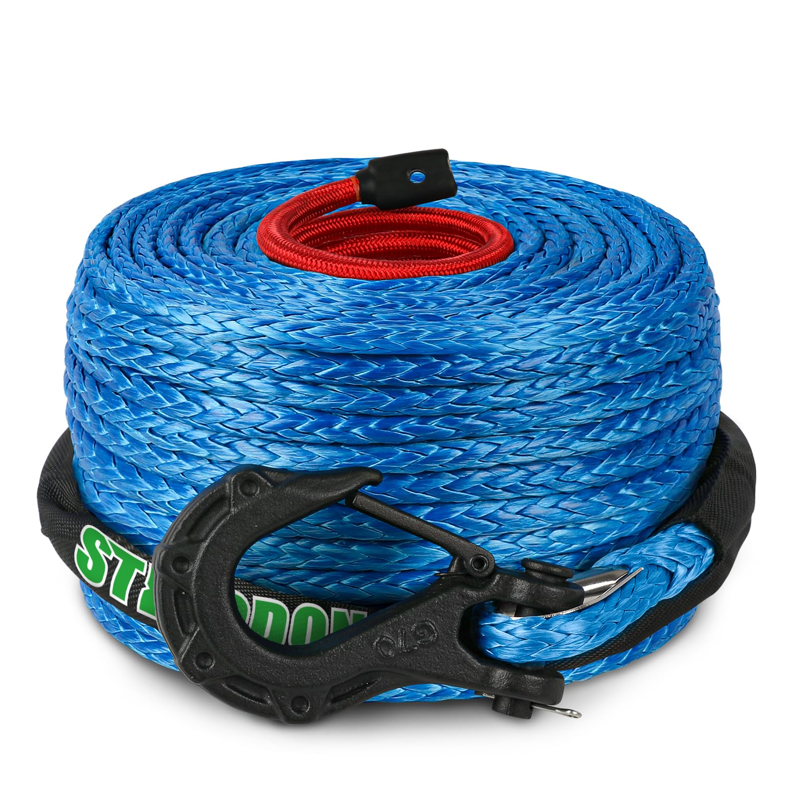 Snapklik.com : STEGODON Synthetic Winch Rope, 3/8" X100ft 23809LBS ...