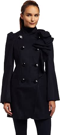 Amazon.com: French Connection Women's Winter Sun Wool Coat, Nocturnal ...