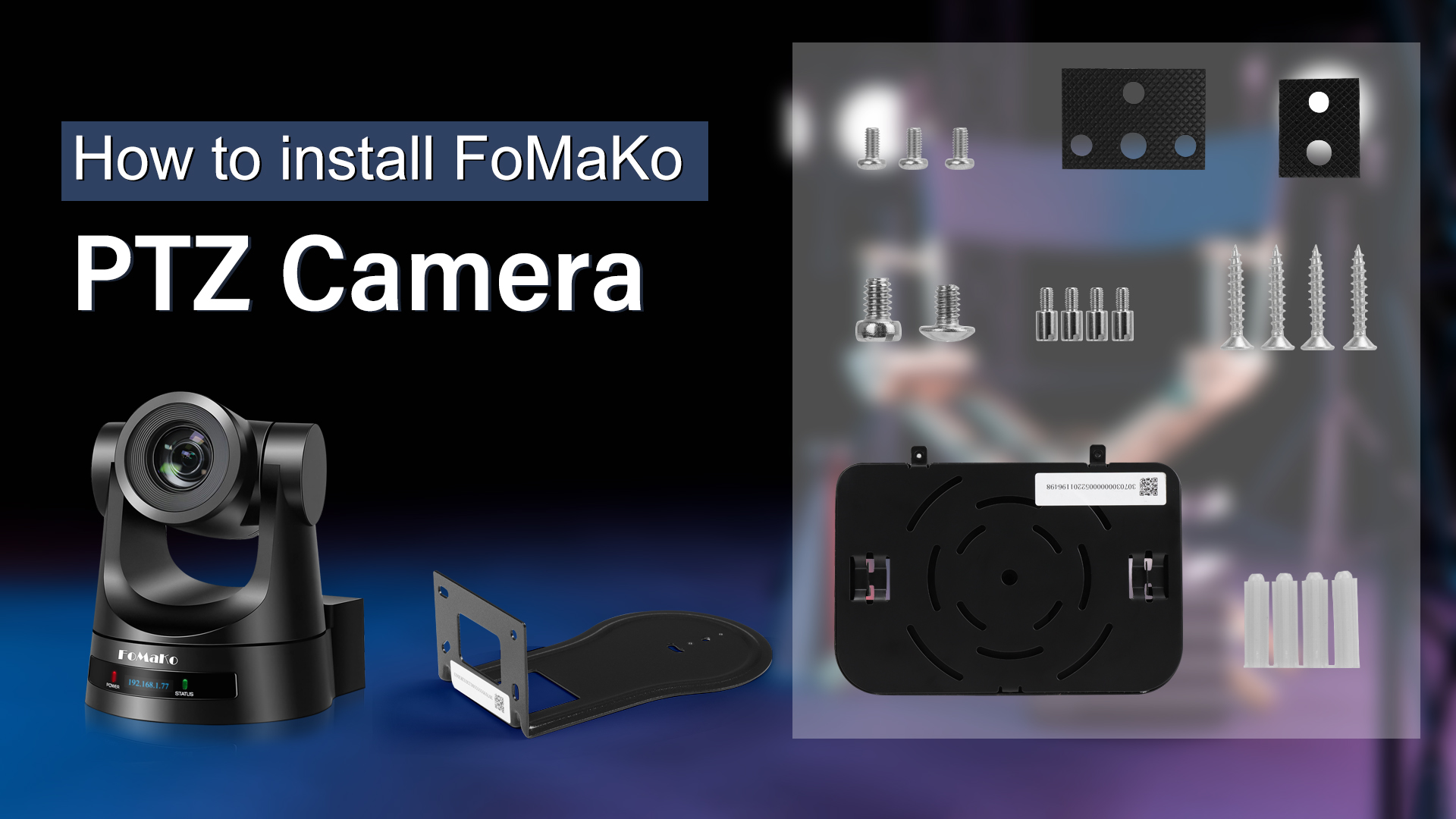 Watch How to install FoMaKo PTZ Camera on Amazon Live