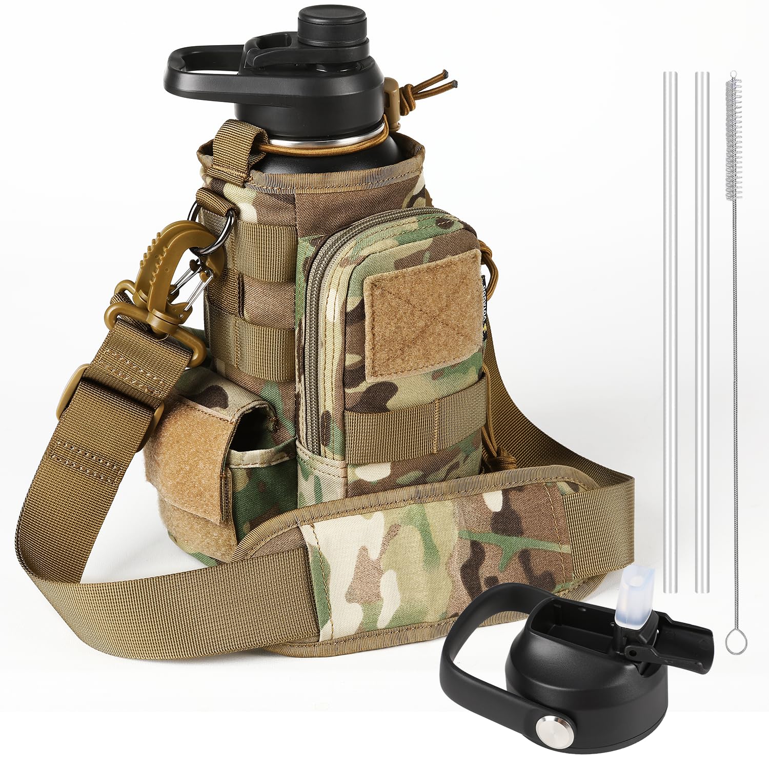 Amazon.com: 32 Oz Insulated Water Bottle - Stainless Steel Tactical ...