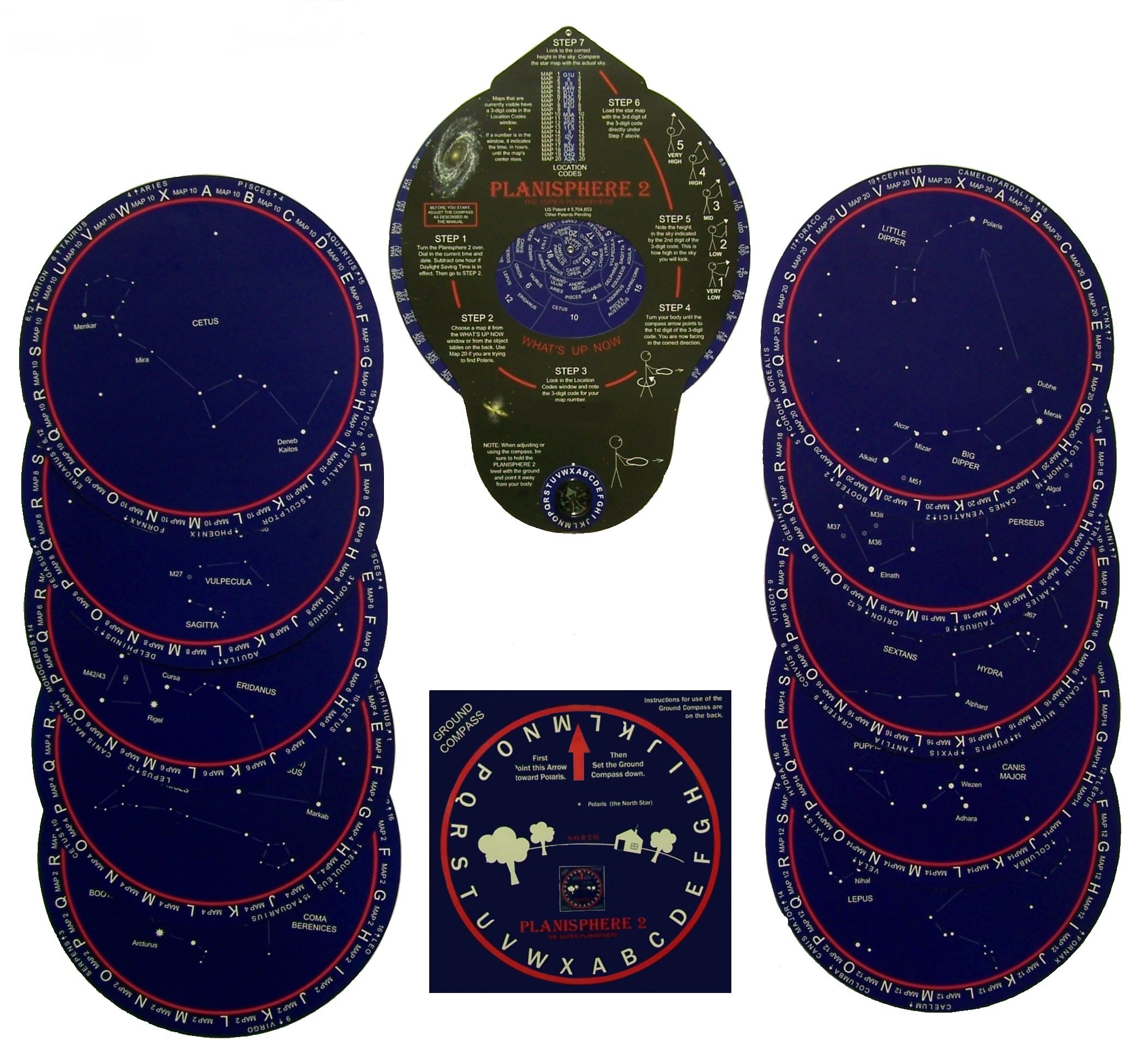 The Super Planisphere Constellation Star And Planet Finder 38 46 ...