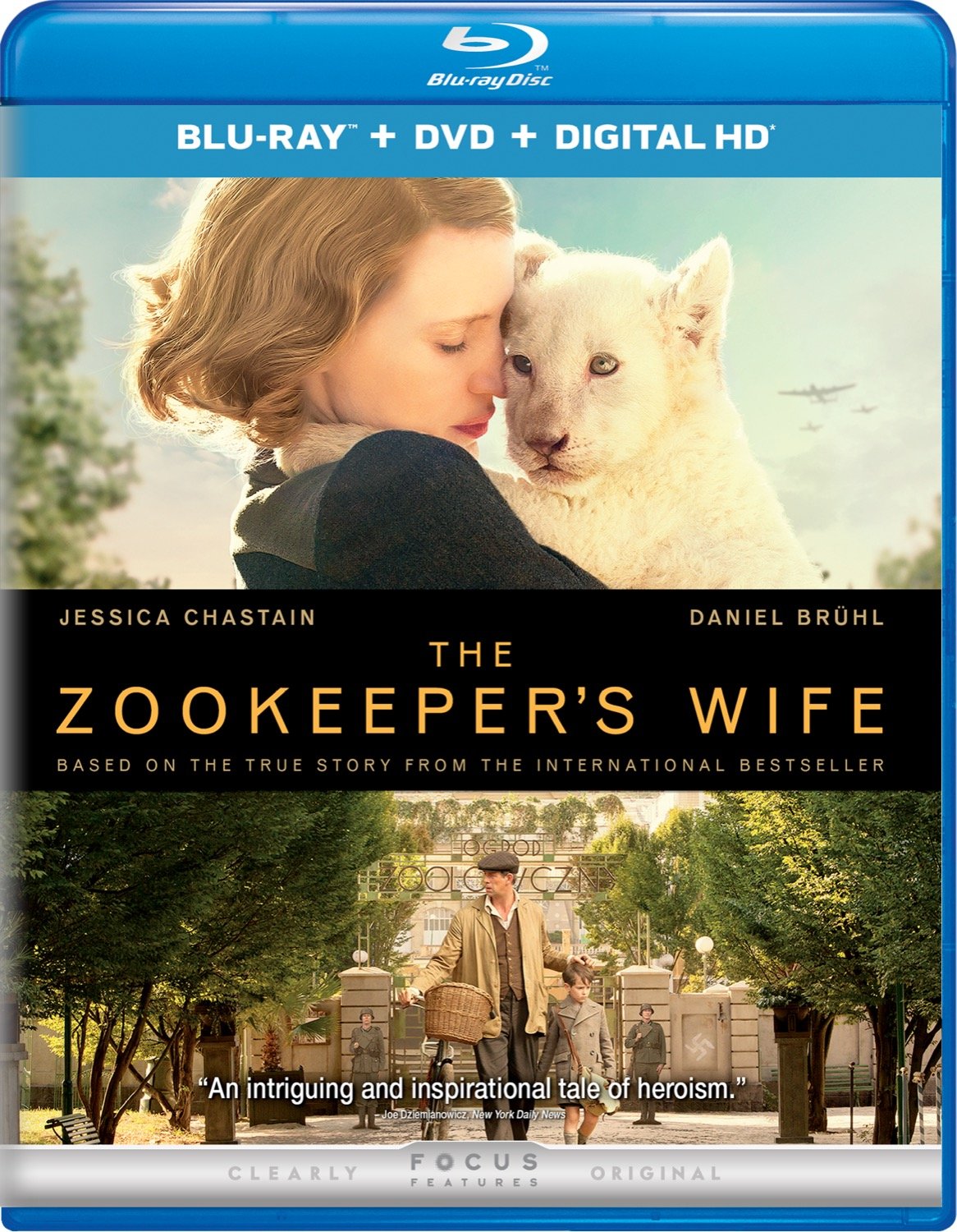 Amazon.com: The Zookeeper's Wife [Blu-ray] : Jessica Chastain, Johan ...