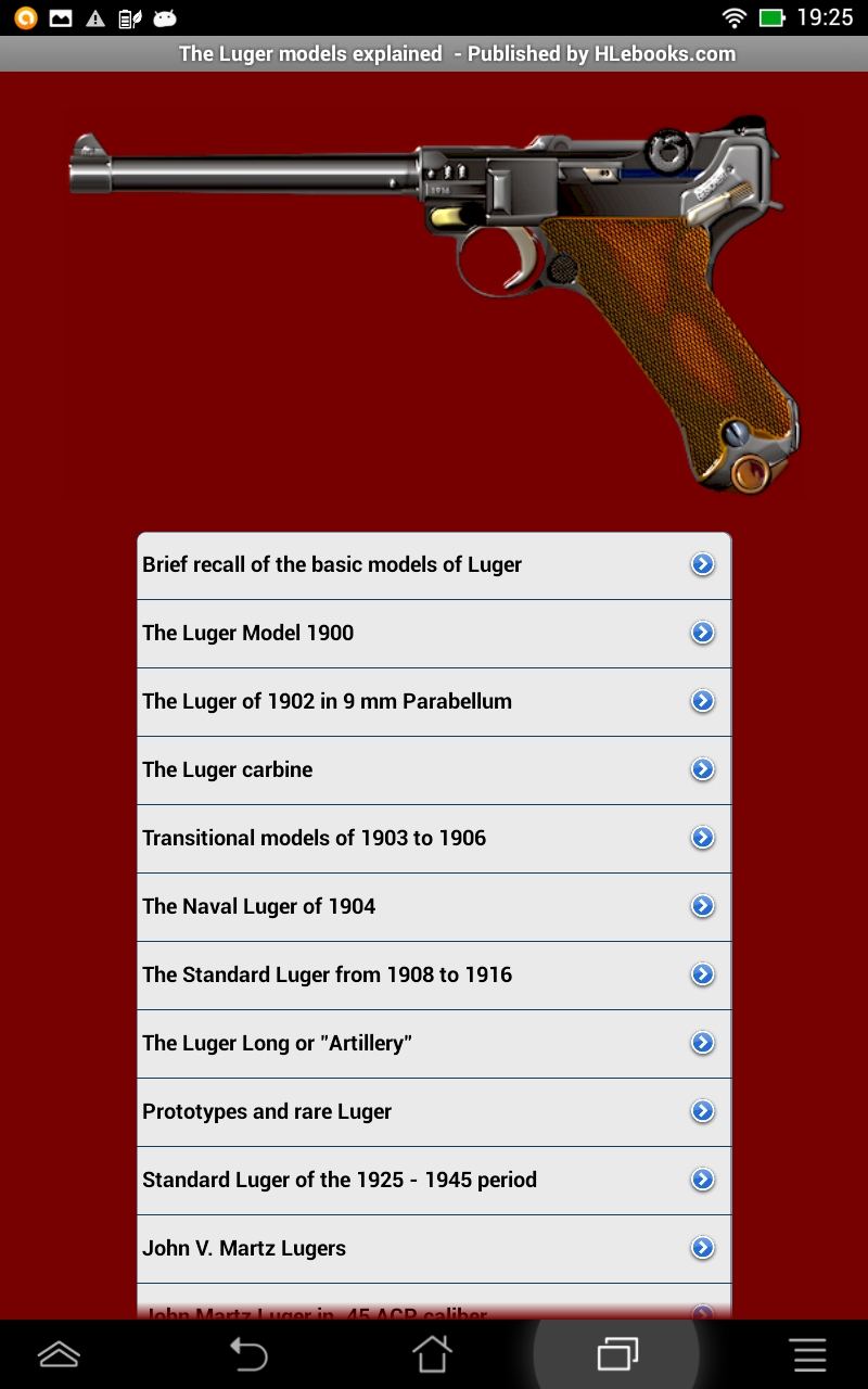 THE LUGER MODELS EXPLAINED - Application sur Amazon Appstore