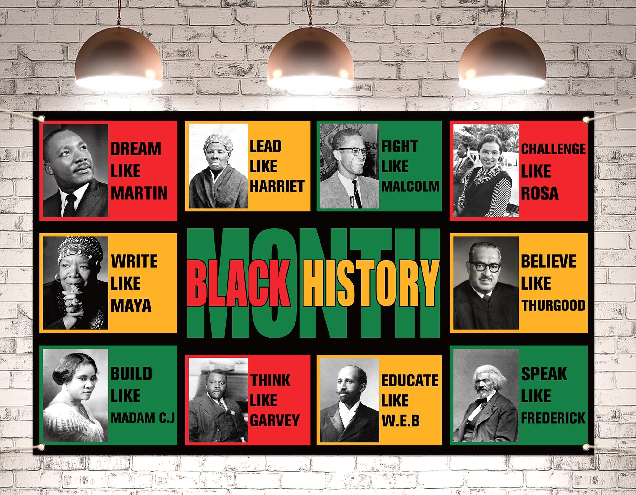 Amazon.com: Jinei 108 Pcs Black History Month Classroom Bulletin Board ...