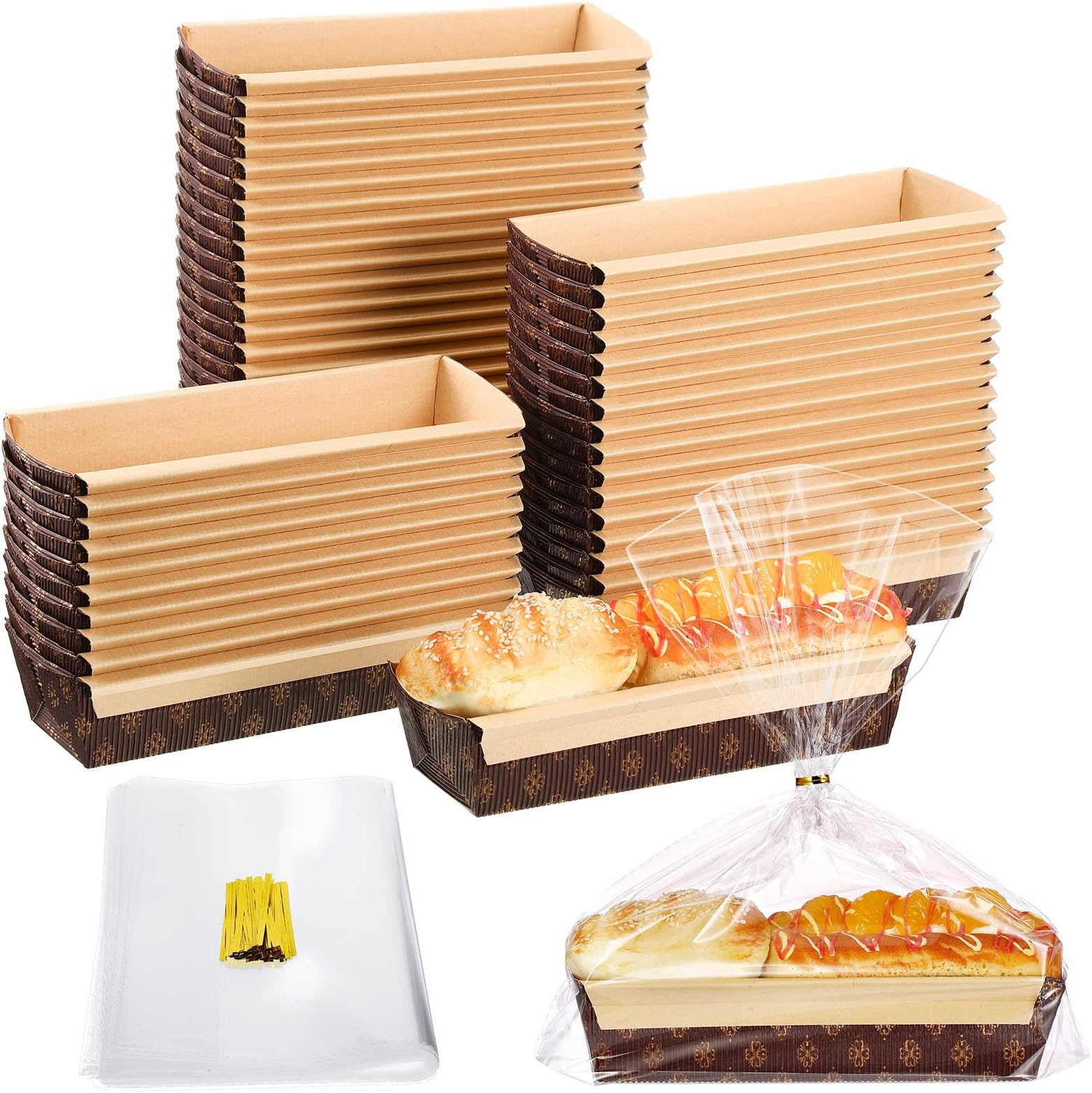 Amazon.com: JA Kitchens Disposable Bread Loaf Pans for Baking - 7 x 3.5 ...