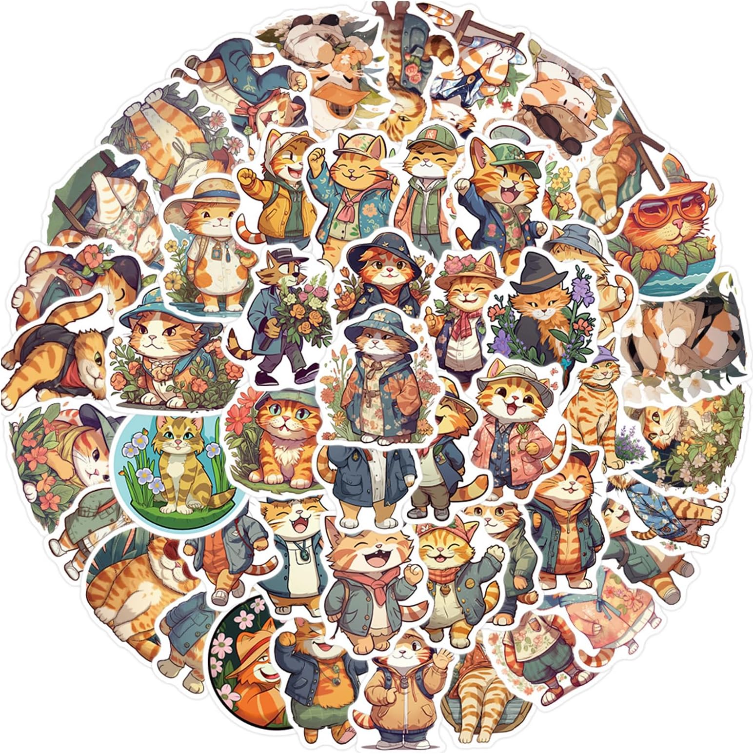 Amazon.com: Farm Animals Stickers - 50 Pcs Cute Decals，Waterproof ...