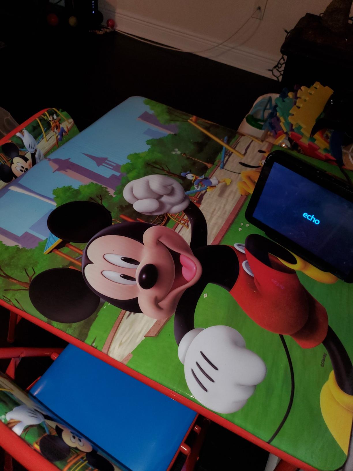 Amazon.com: Jakks 43051 Mickey Mouse Table & Chairs Set For Kids ...