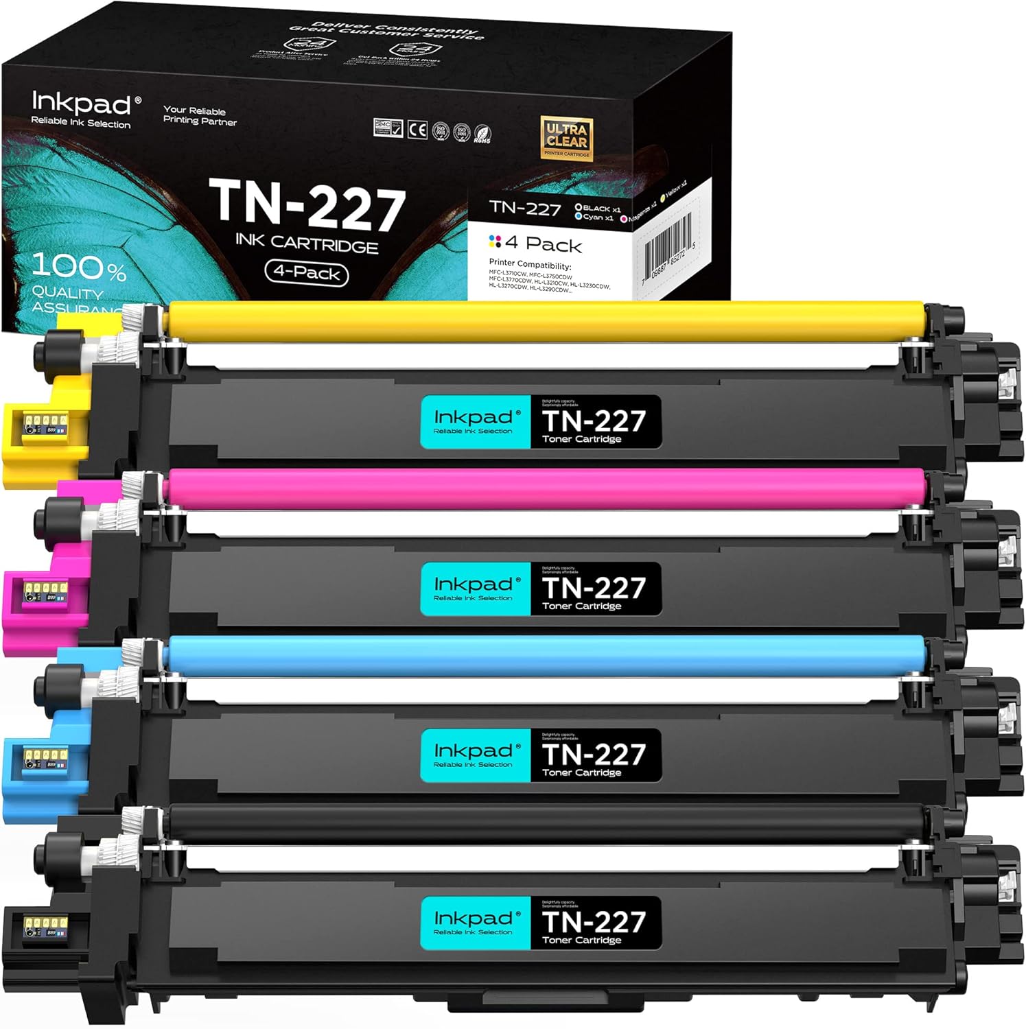 TN227 Compatible Toner Cartridge Replacement for Brother TN 227 TN-227 ...