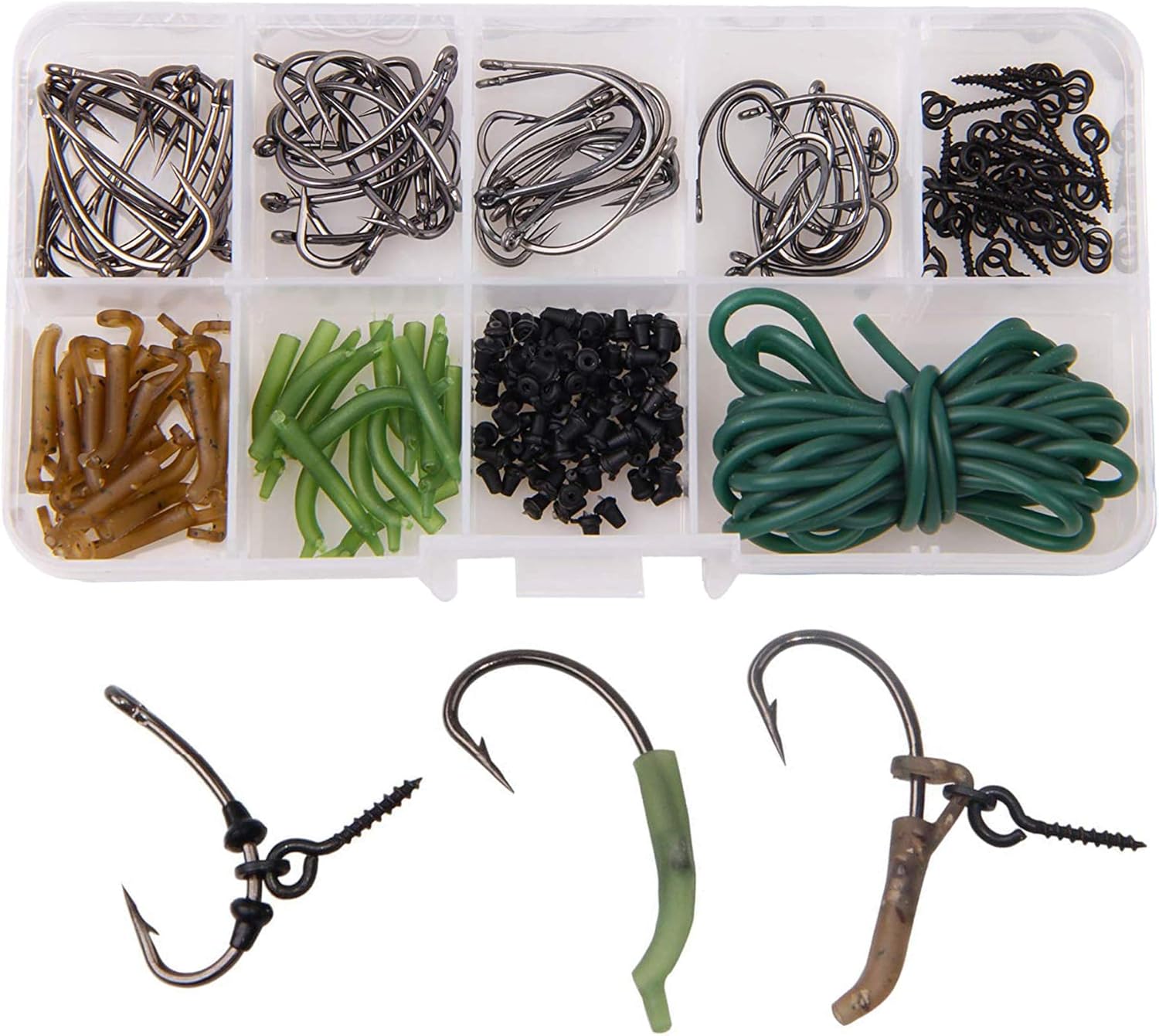 SHADDOCK 121pcs Carp Fishing Accessories include Carp Barb Hook Anti ...