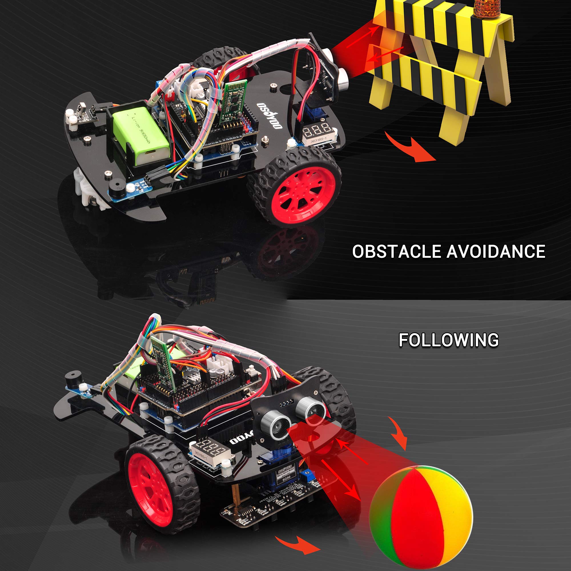 Buy OSOYOO Smart Robot V2 Car kit for Arduino | User Friendly Design ...