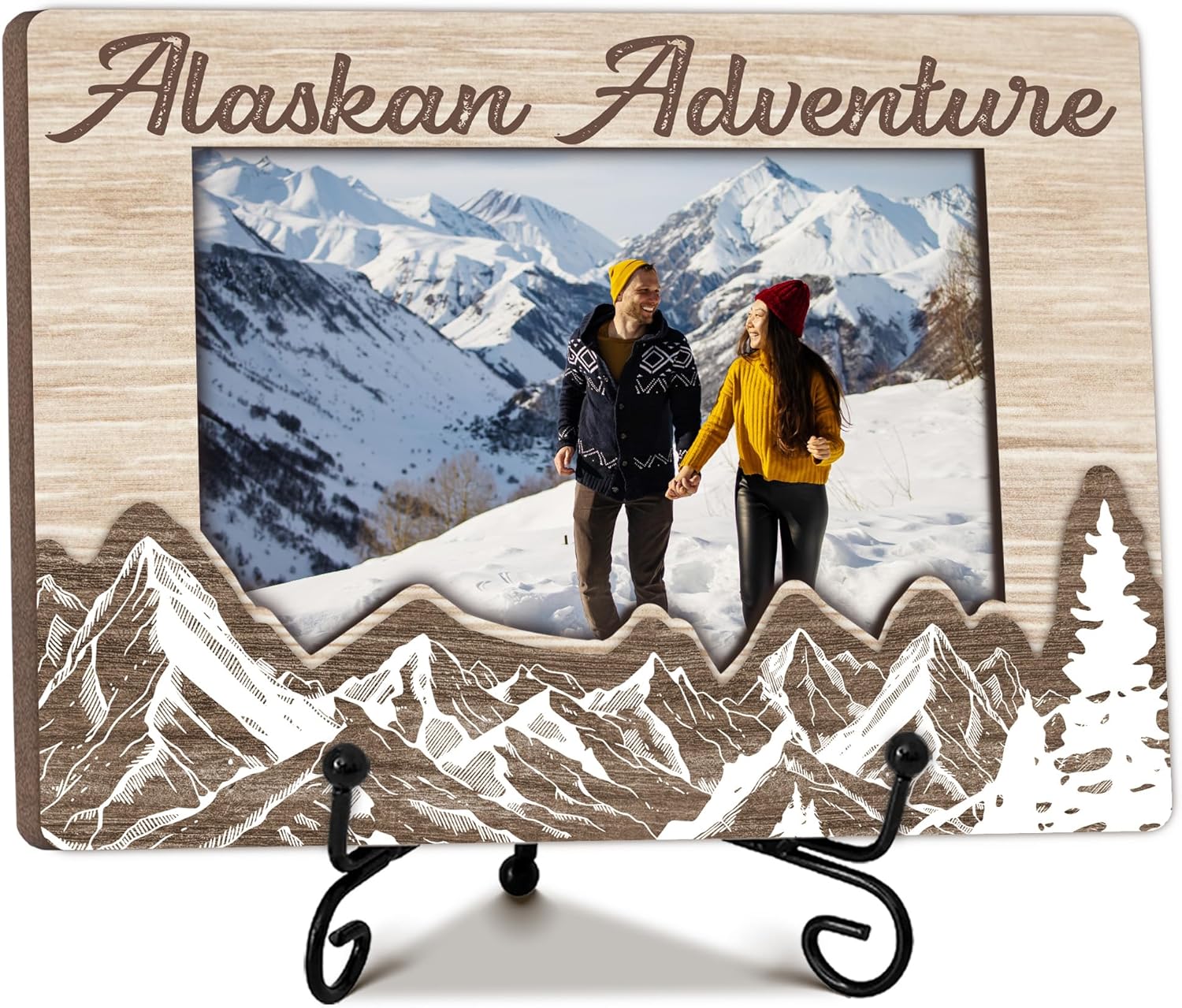 Amazon.com - Alaska Adventure Photo Frame, Wooden Picture Frame with ...