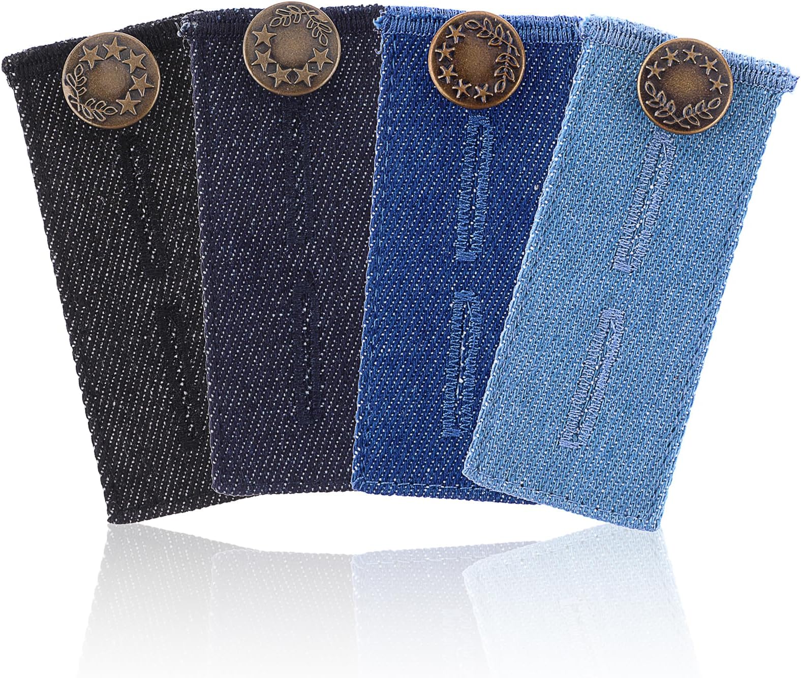 Amazon.com: TOODOO 6 Pieces Jeans Waist Extender Jeans Pants Extender ...