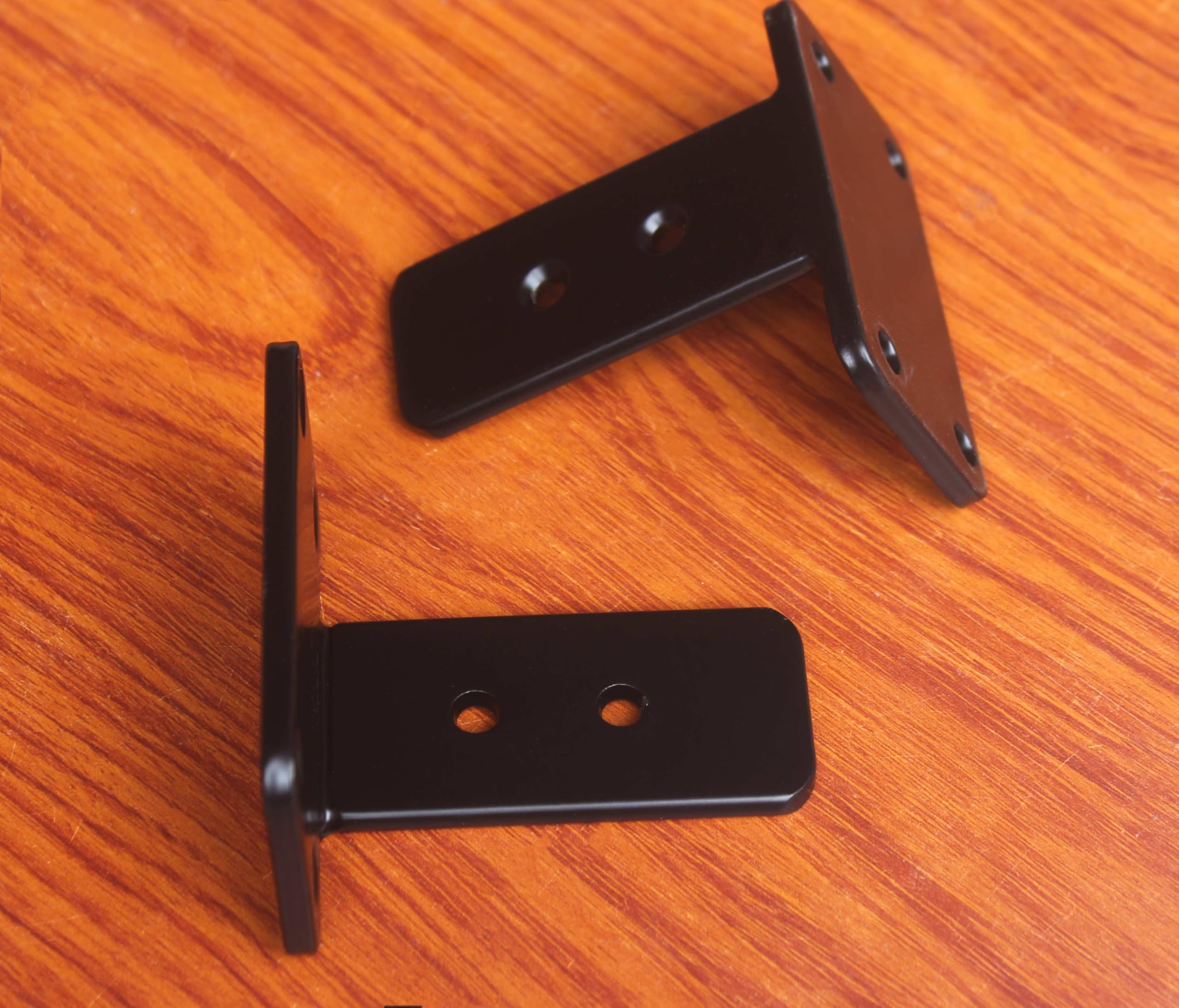 Snapklik.com : 8 Pack - 4 Inch Black Hidden L Shelf Bracket