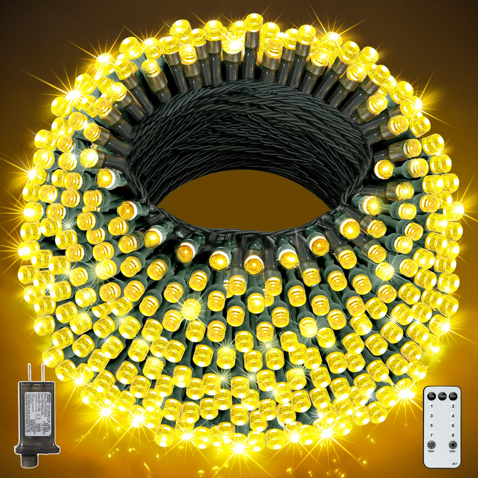 Amazon.com : FABILERI 1000LED Christmas Lights Outdoor, 394ft LED ...