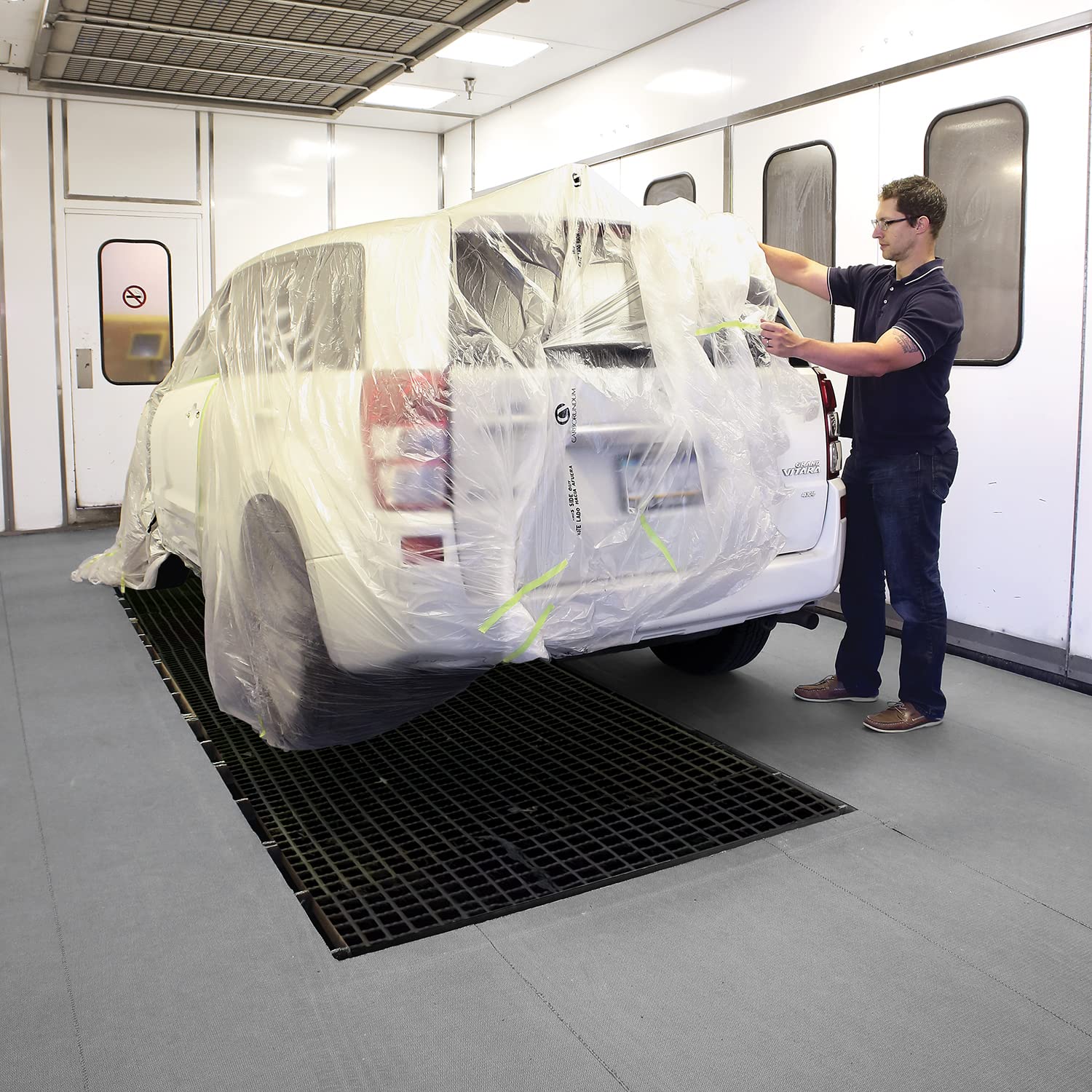 Snapklik.com : New Grippy Paint Booth Mat 32" X 100 Protects Surfaces ...