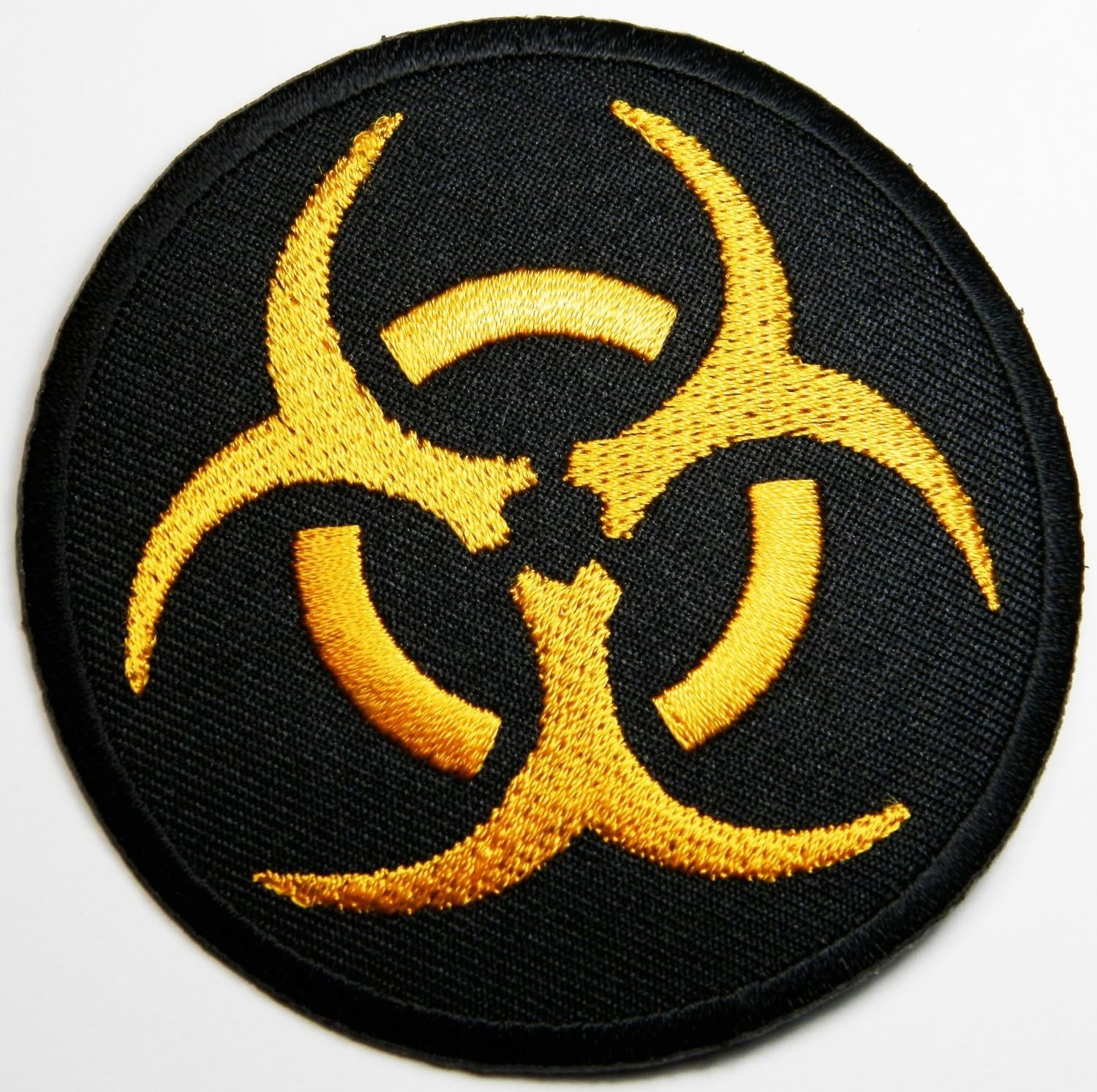 Amazon.com: Biohazard Symbol Sign Danger Poison Toxic Warning patches ...