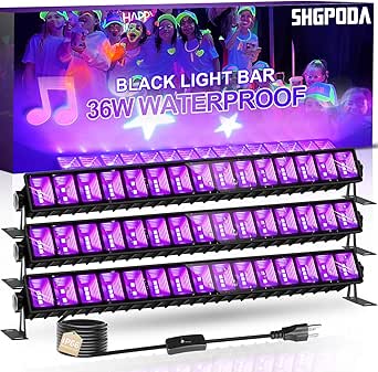 3 Pack 36W LED Black Light Bar - Amazon.com