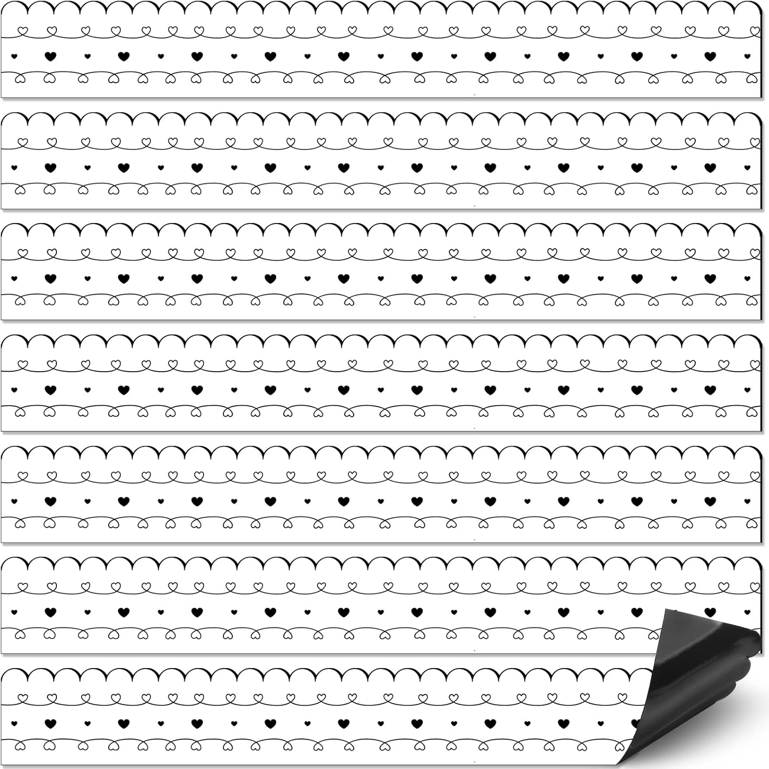 Amazon.com : Umigy 30 Pcs Magnetic Strip Bulletin Board Borders 11.81 x ...