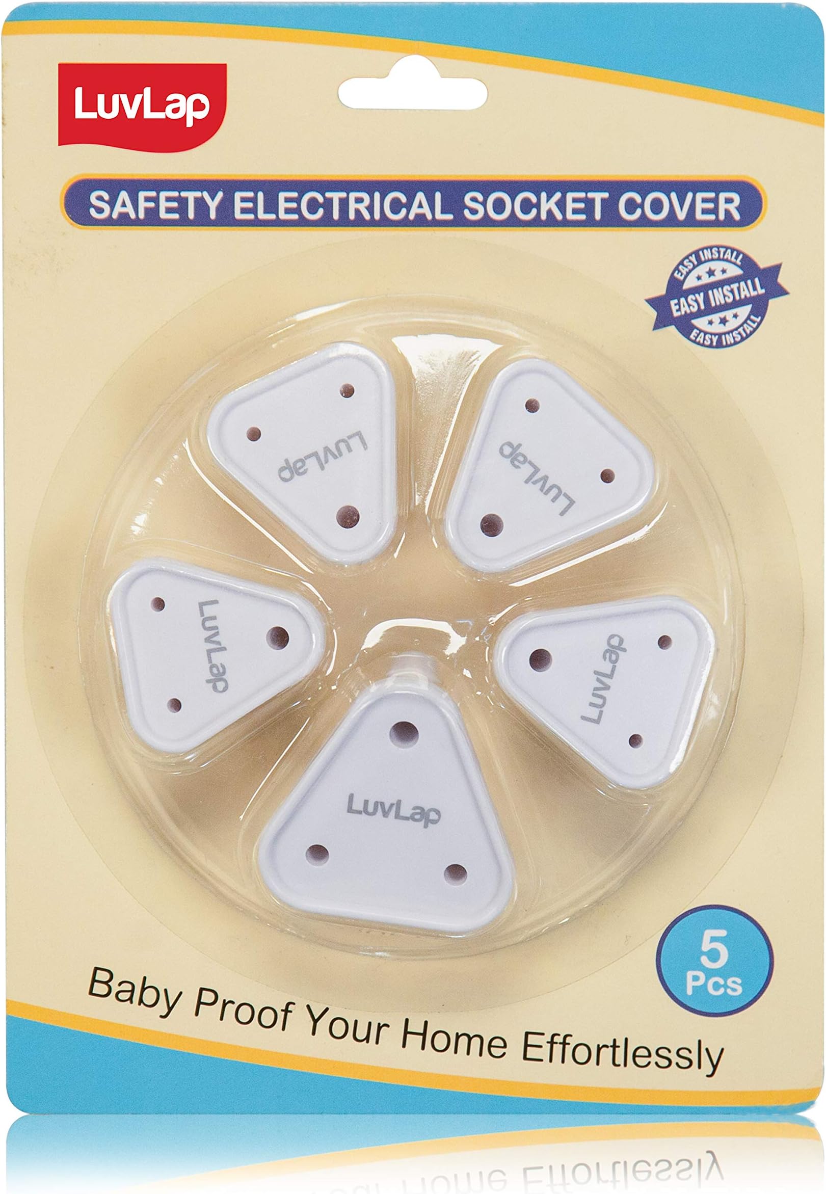 Buy LuvLap Baby Safety Electrical Socket Plug Cover Guards, 5Pcs Online ...