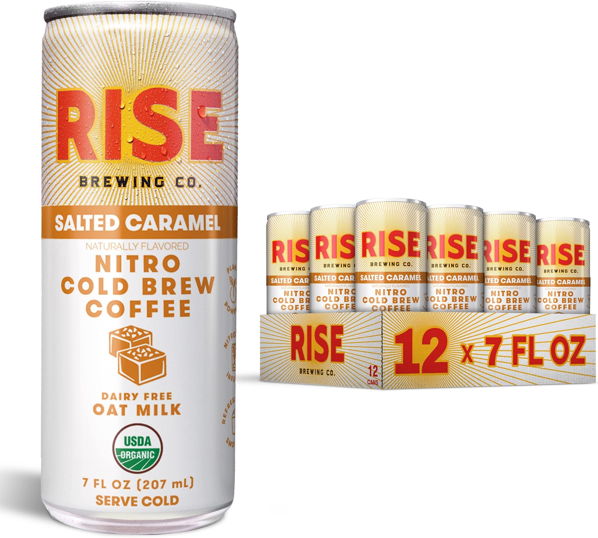 Amazon.com: RISE Brewing Co. | Vanilla Oat Milk Nitro Cold Brew Coffee ...