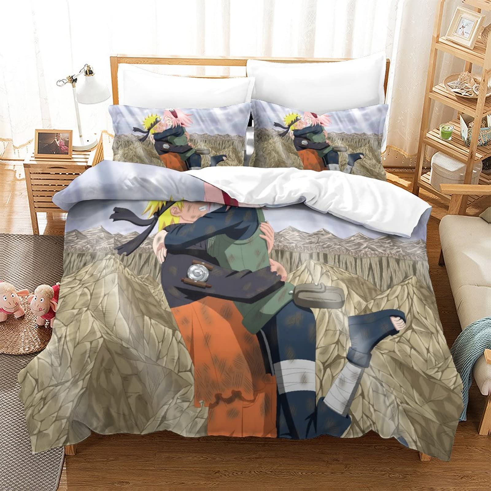Naruto 3D for Adults And Kids Print Duvet Cover Bedding Sets with ...