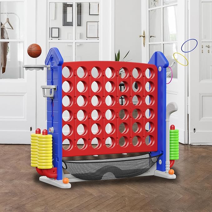 Amazon.com: Furnideco Jumbo 4-to-Score Giant Game Set, Height ...